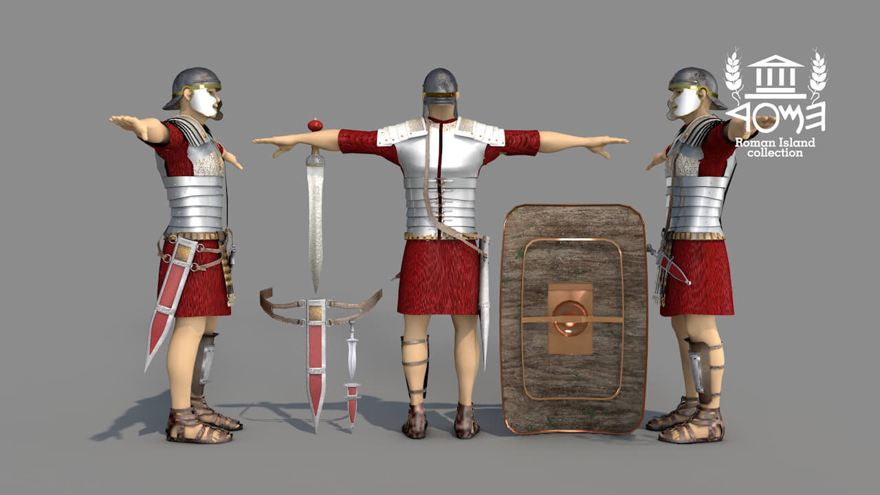 Roman Island Praetorian - 3D Model by renatodalle