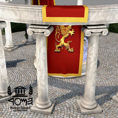 Roman Island Square - 3D Model by renatodalle