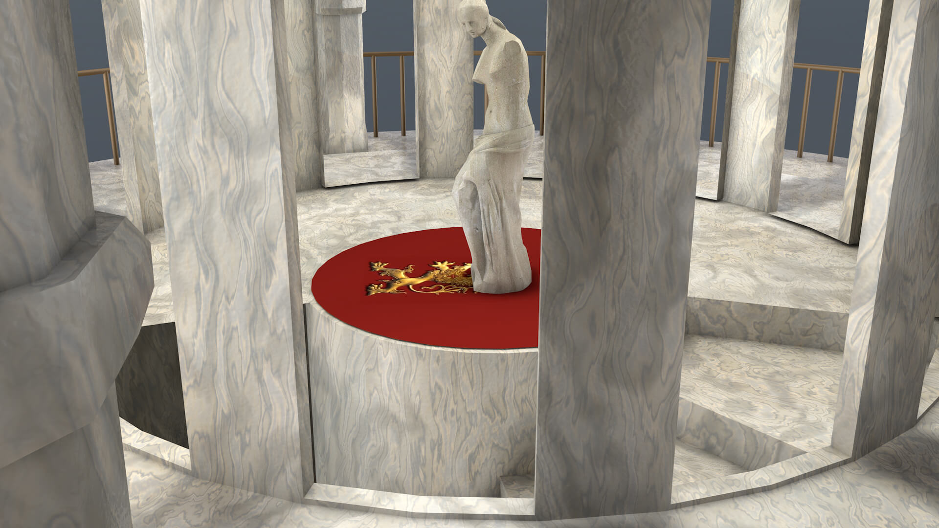 Roman Island Tower - 3D Model by renatodalle