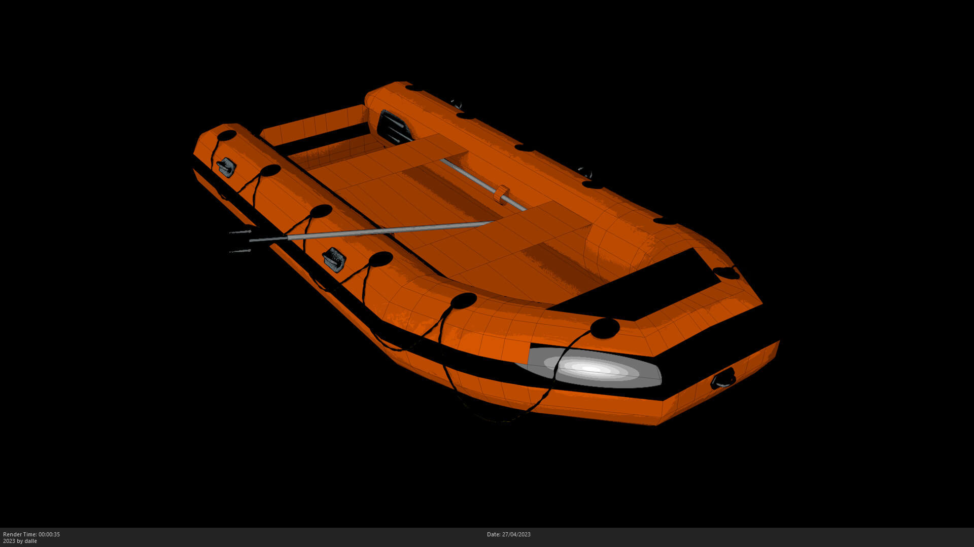 Rubber Life Raft - 3D Model by renatodalle