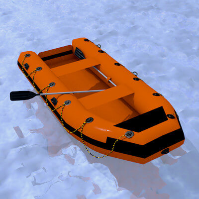 Rubber Life Raft - 3D Model by renatodalle
