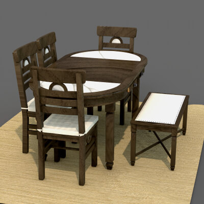 Print Ready 3D Models | Furniture | Dining Rooms | RenderHub