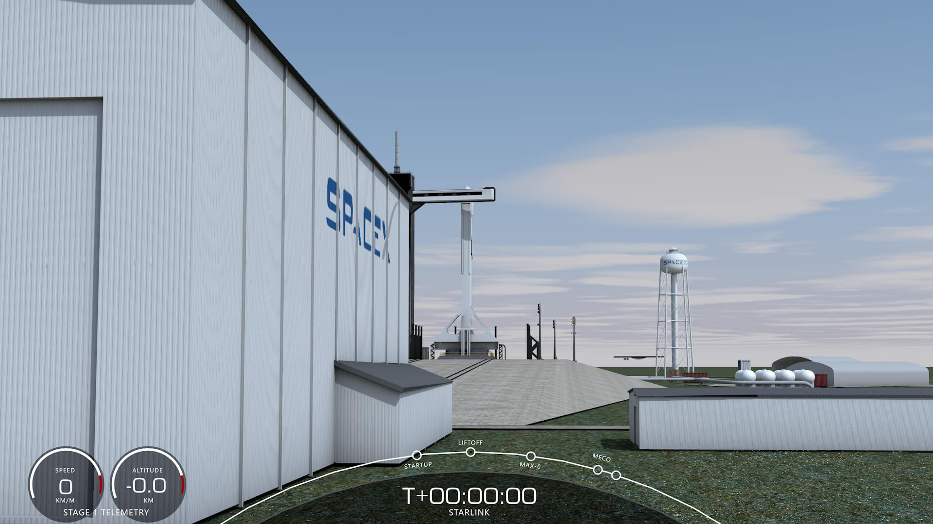 SpaceX Kennedy-Center Base 3D Model by renatodalle