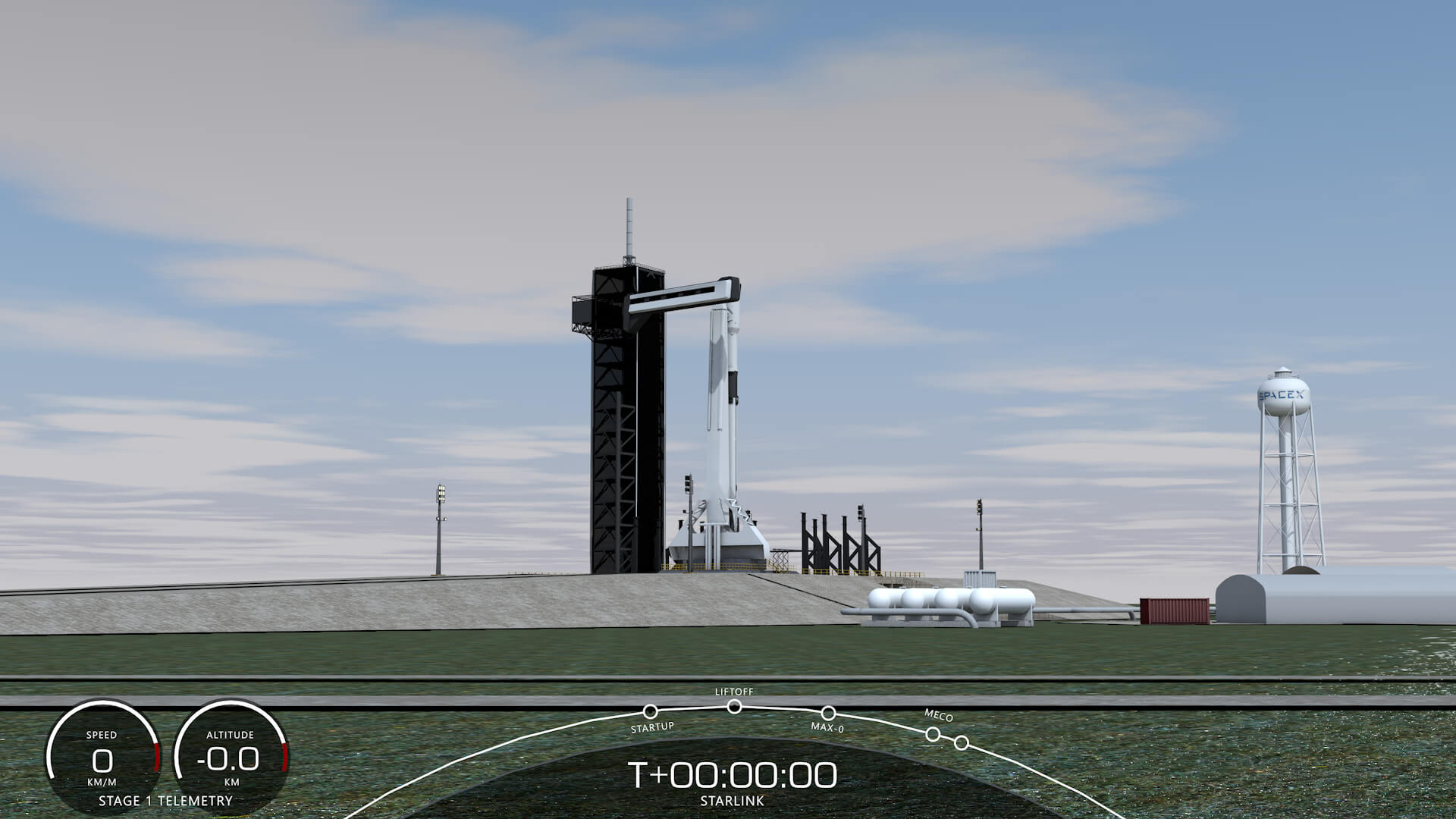 SpaceX Kennedy-Center Base 3D Model by renatodalle