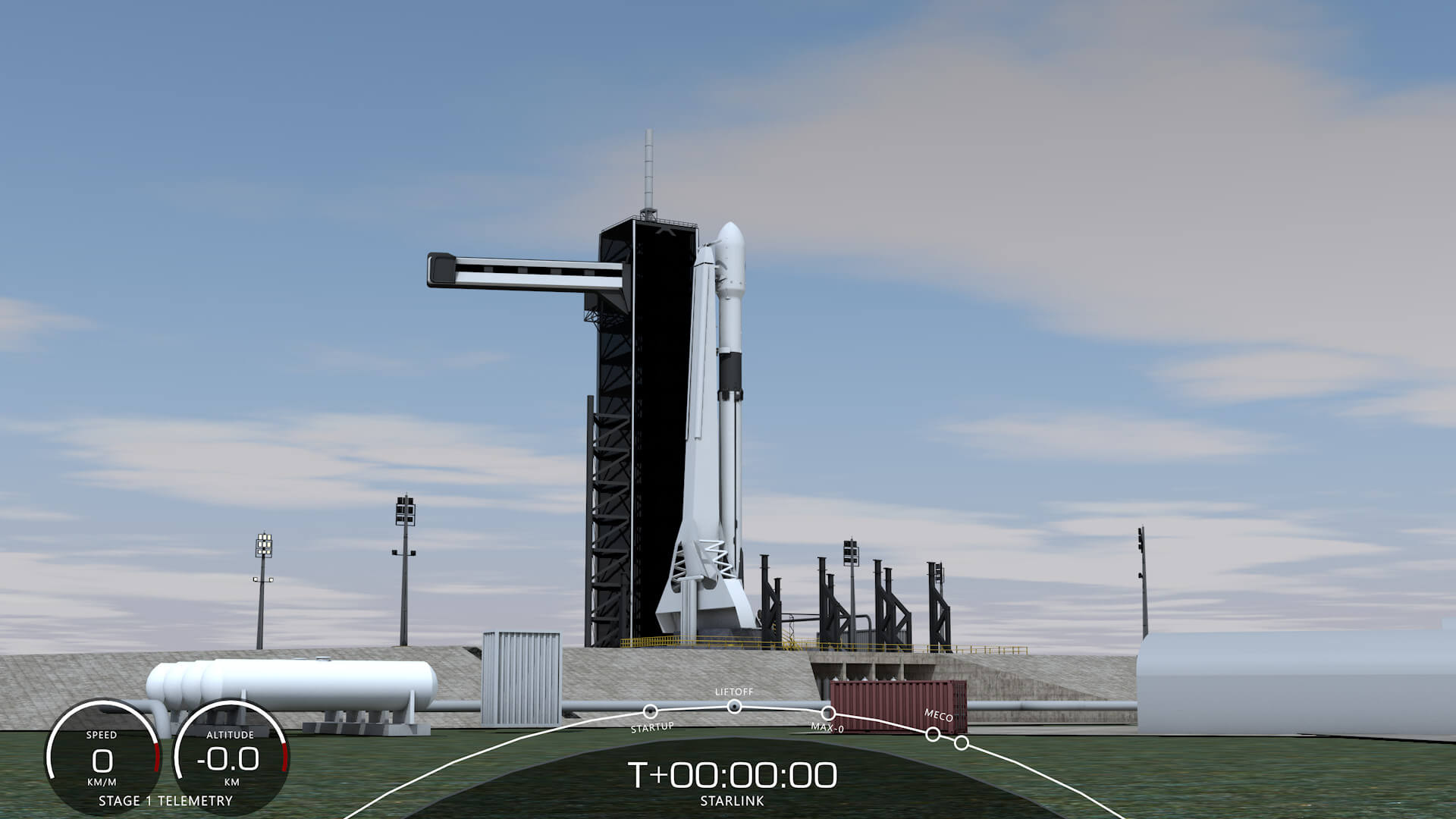 SpaceX Kennedy-Center Base 3D Model by renatodalle