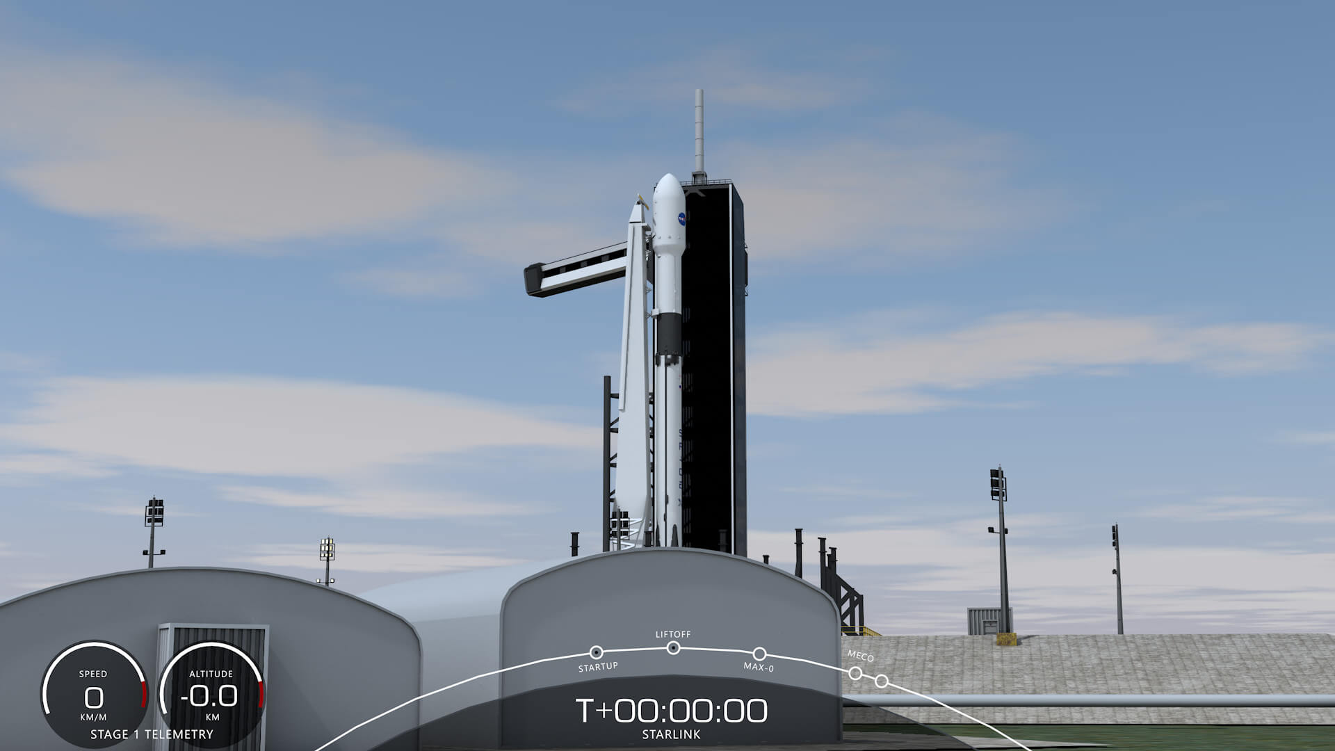 SpaceX Kennedy-Center Base 3D Model by renatodalle