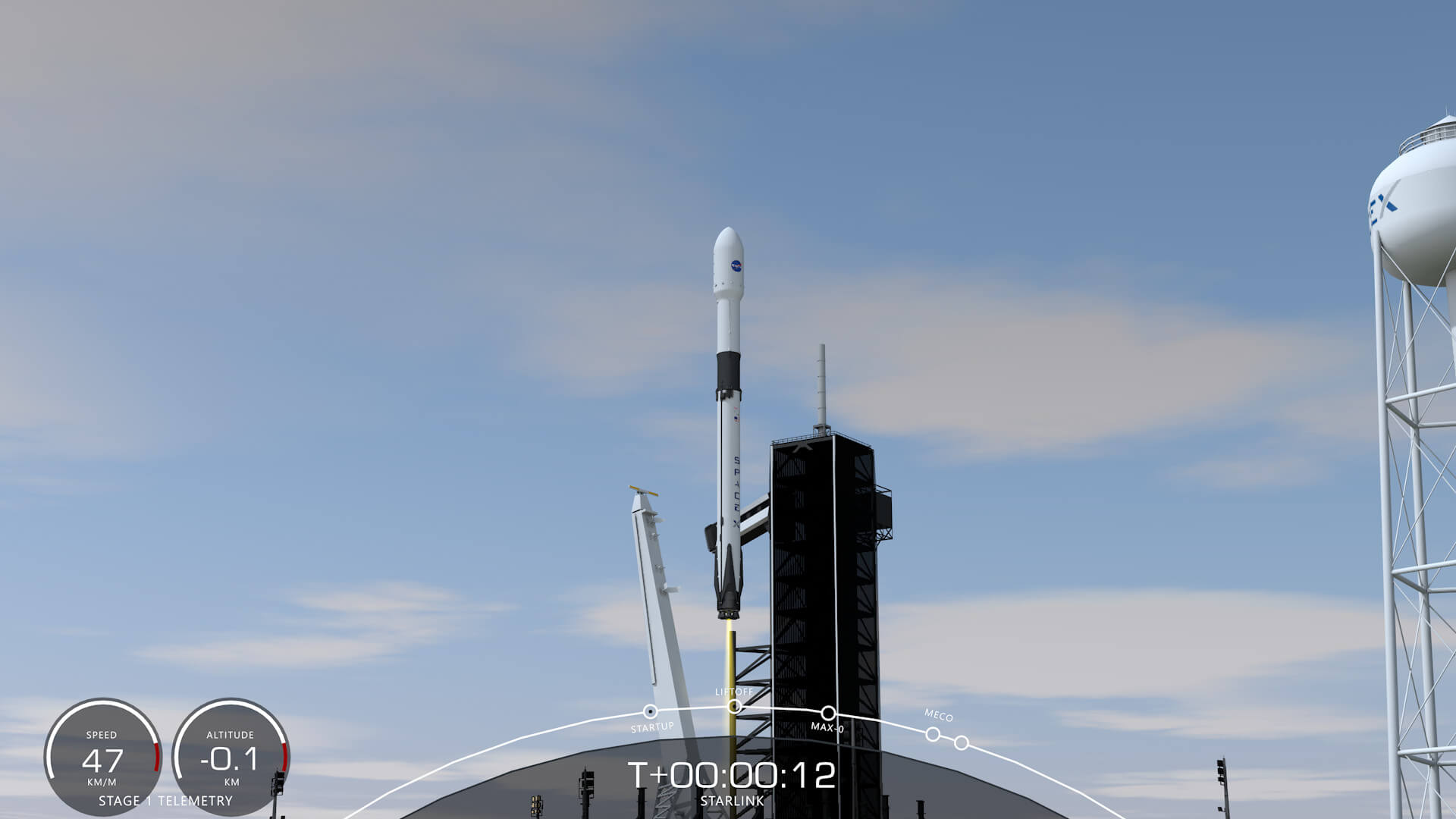 SpaceX Kennedy-Center Base 3D Model by renatodalle