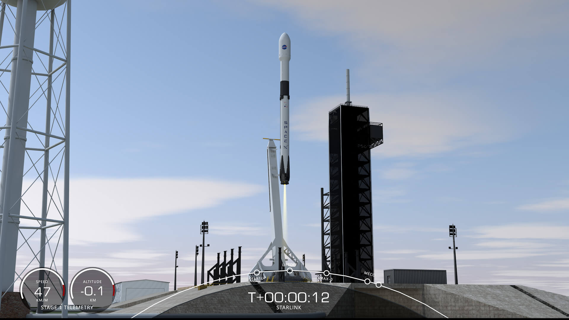 SpaceX Kennedy-Center Base 3D Model by renatodalle