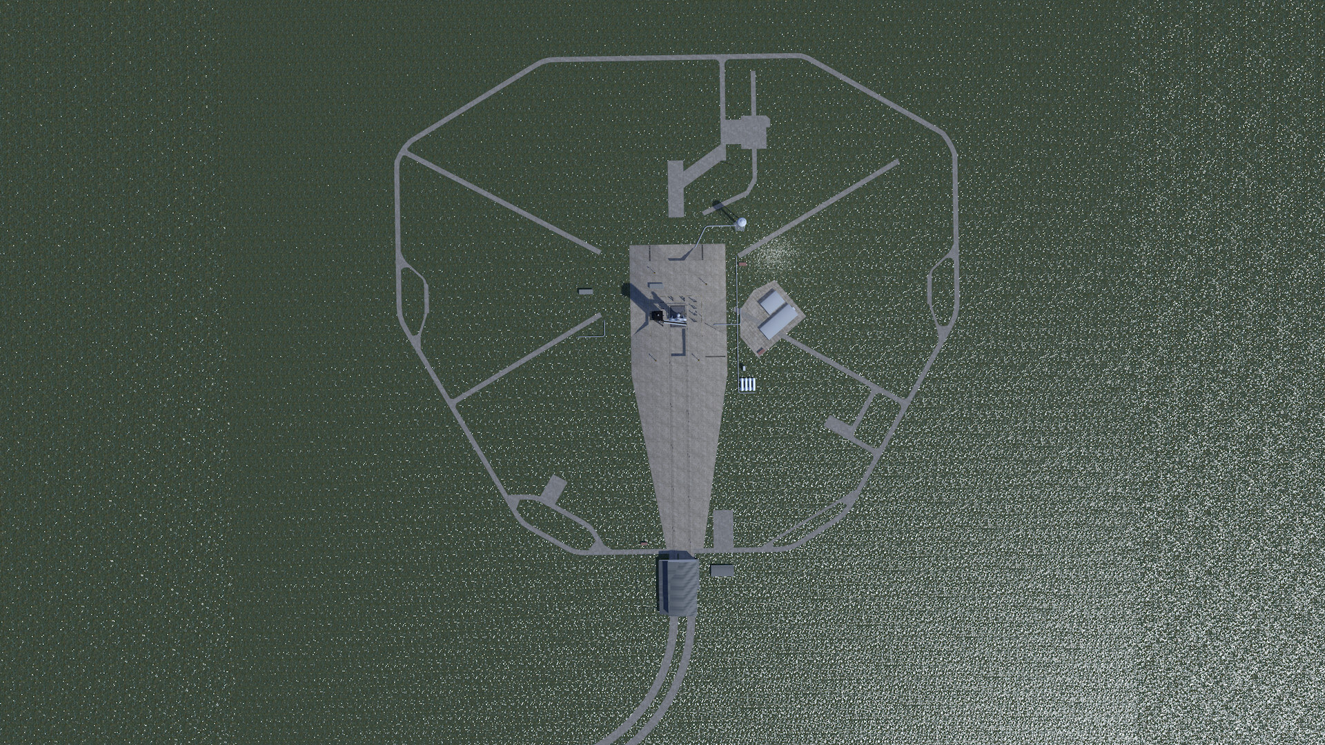 SpaceX Kennedy-Center Base 3D Model by renatodalle