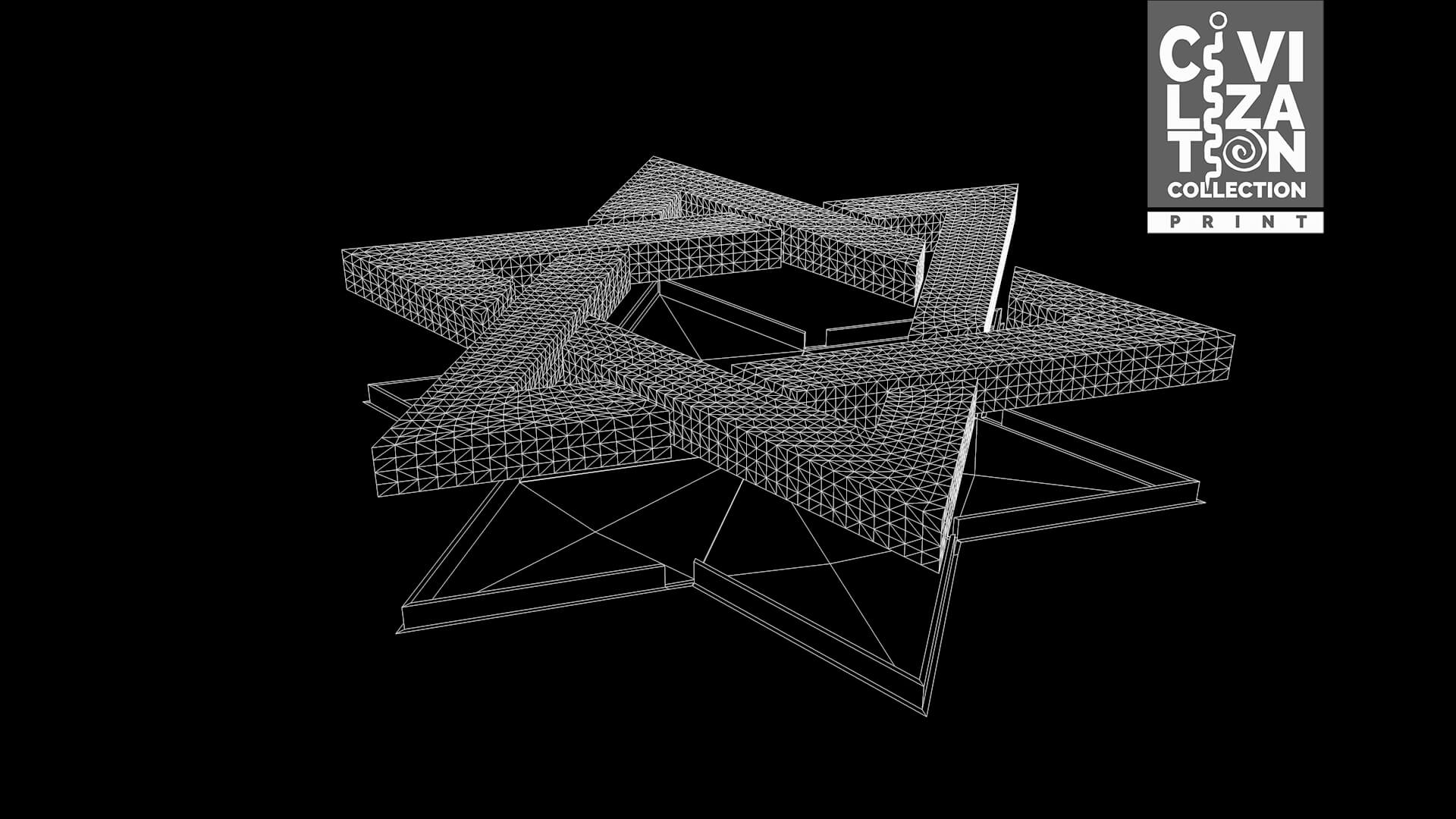 Symbol Star Davi - 3D Model by renatodalle