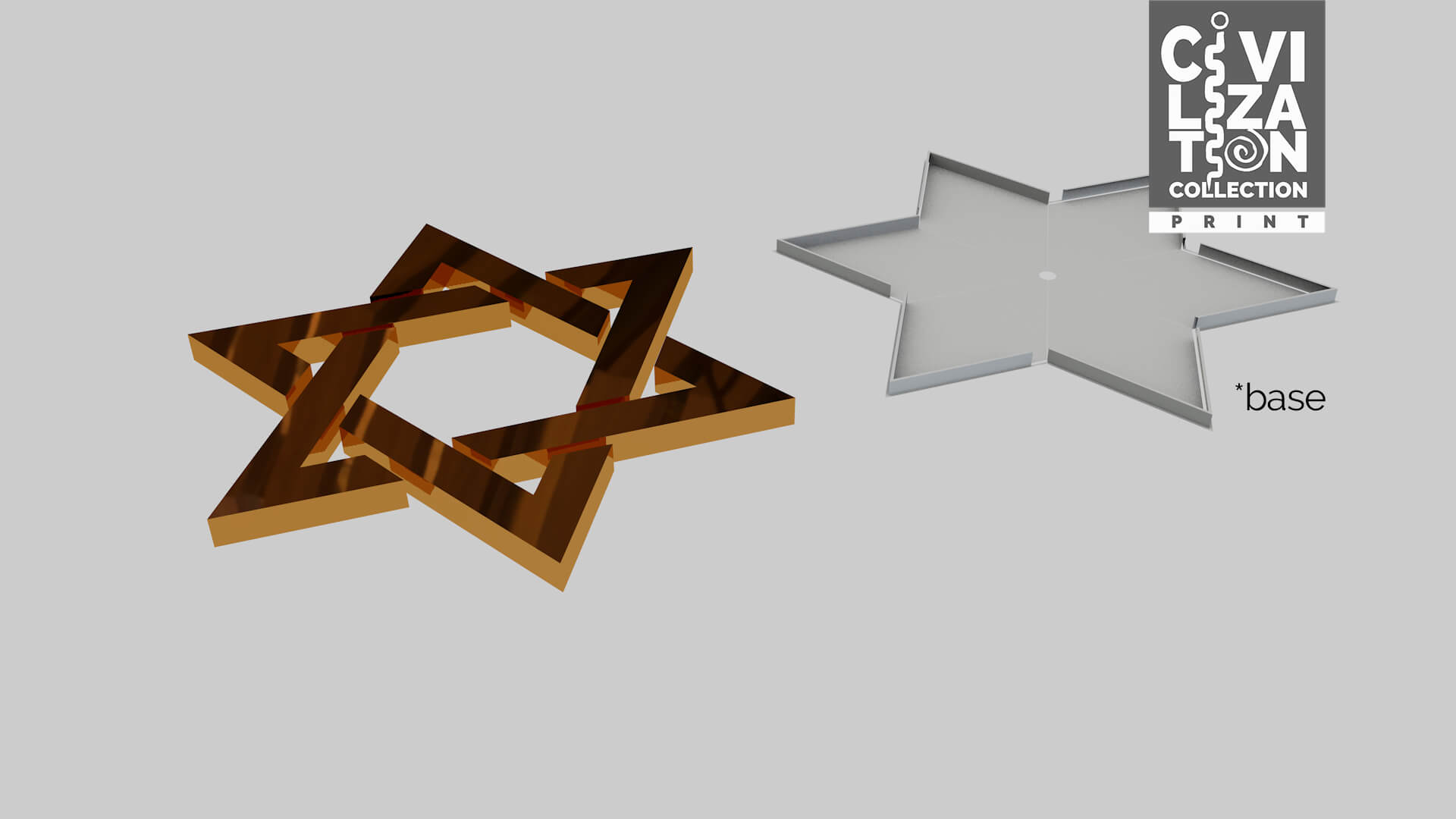 Symbol Star Davi - 3D Model by renatodalle