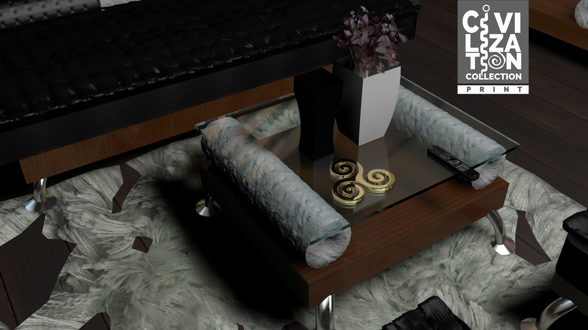 Symbol Triskle - 3D Model by renatodalle