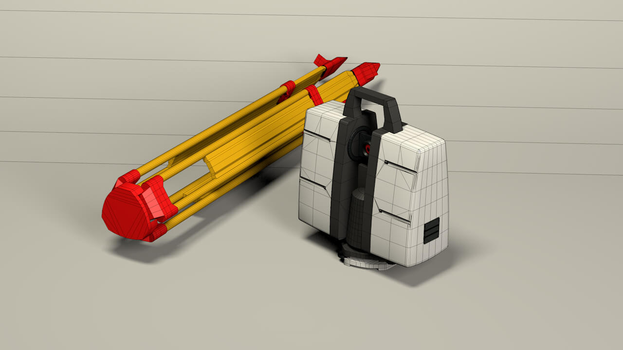 Taqueometros Full Station - 3D Model by renatodalle