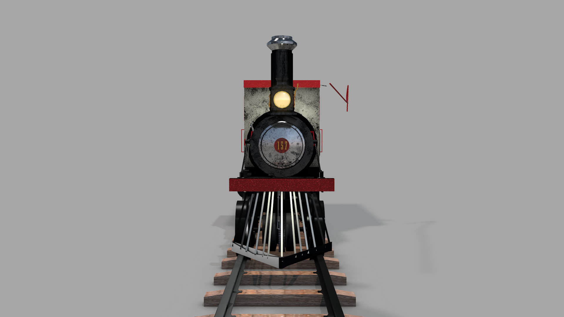 Train 1891 A. J. Huber - 3D Model by renatodalle