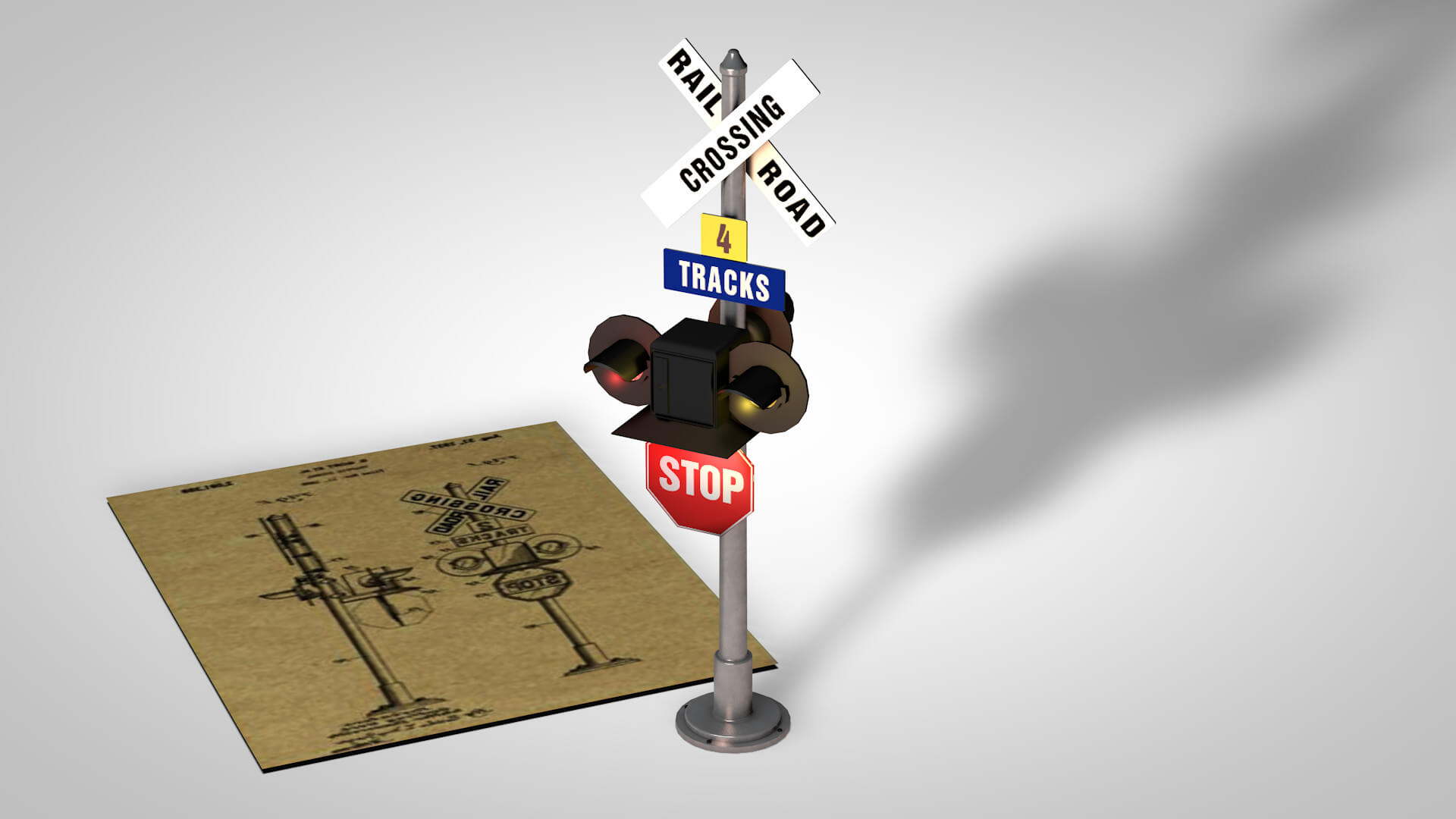 Train Signal - 3D Model by renatodalle
