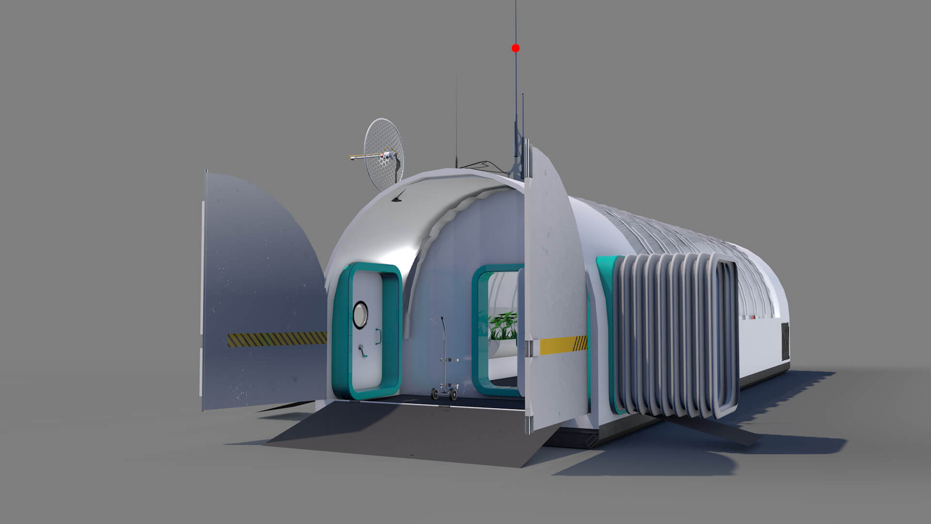Lunar Laboratory Greemhouse - 3D Model by renatodalle