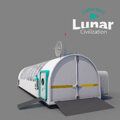 Lunar Laboratory Greemhouse - 3D Model by renatodalle