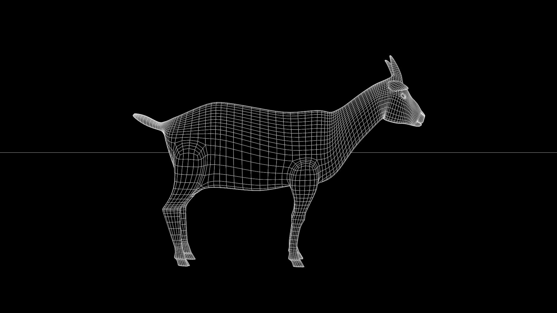 White Goat Two - 3D Model by renatodalle