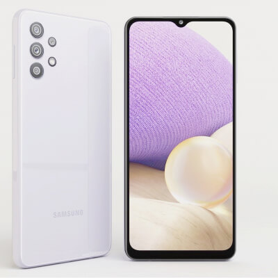 Samsung Galaxy A32 White - 3D Model by RenDer Here