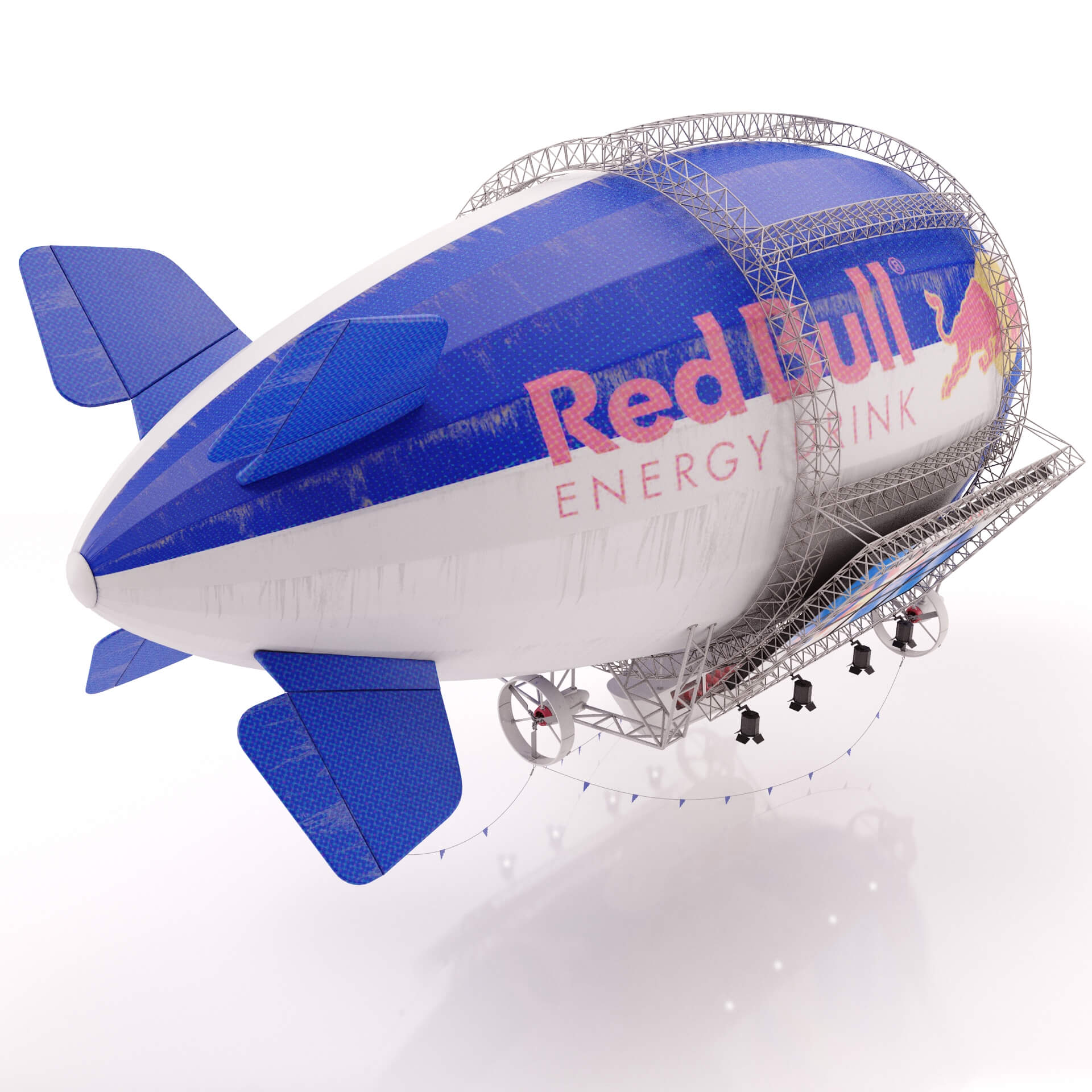 Advertising Zeppelin Red Bull - 3D Model by RenderBlade