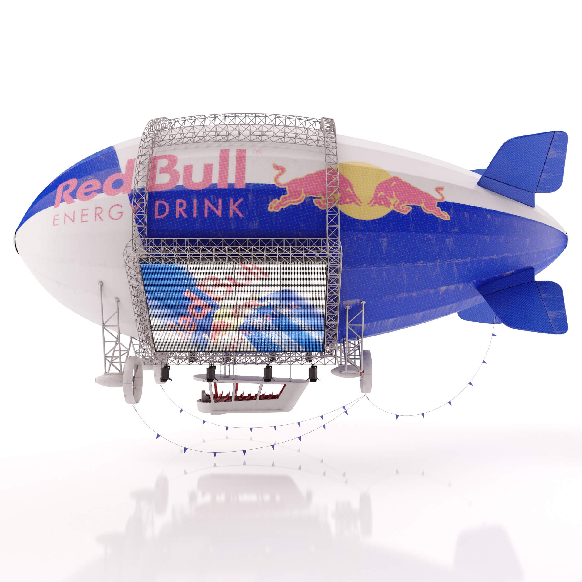 Advertising Zeppelin Red Bull - 3D Model by RenderBlade