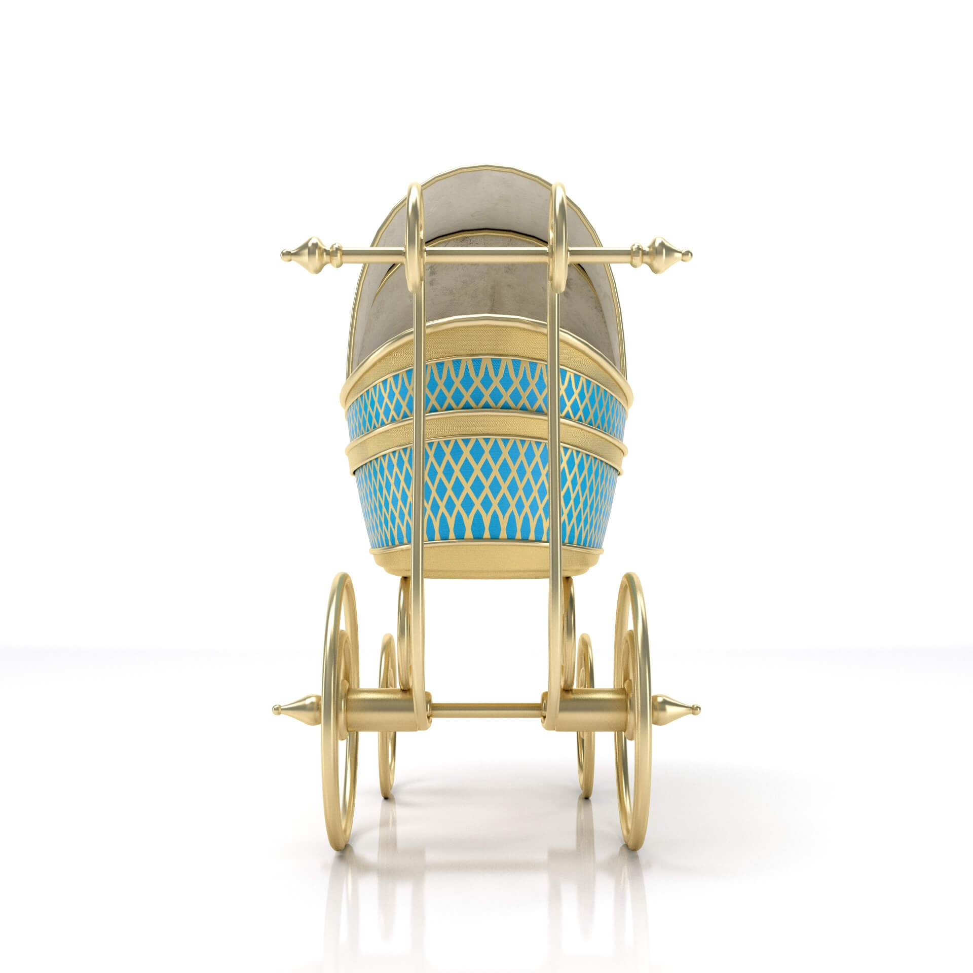 Baby Pram Retro - 3D Model by RenderBlade