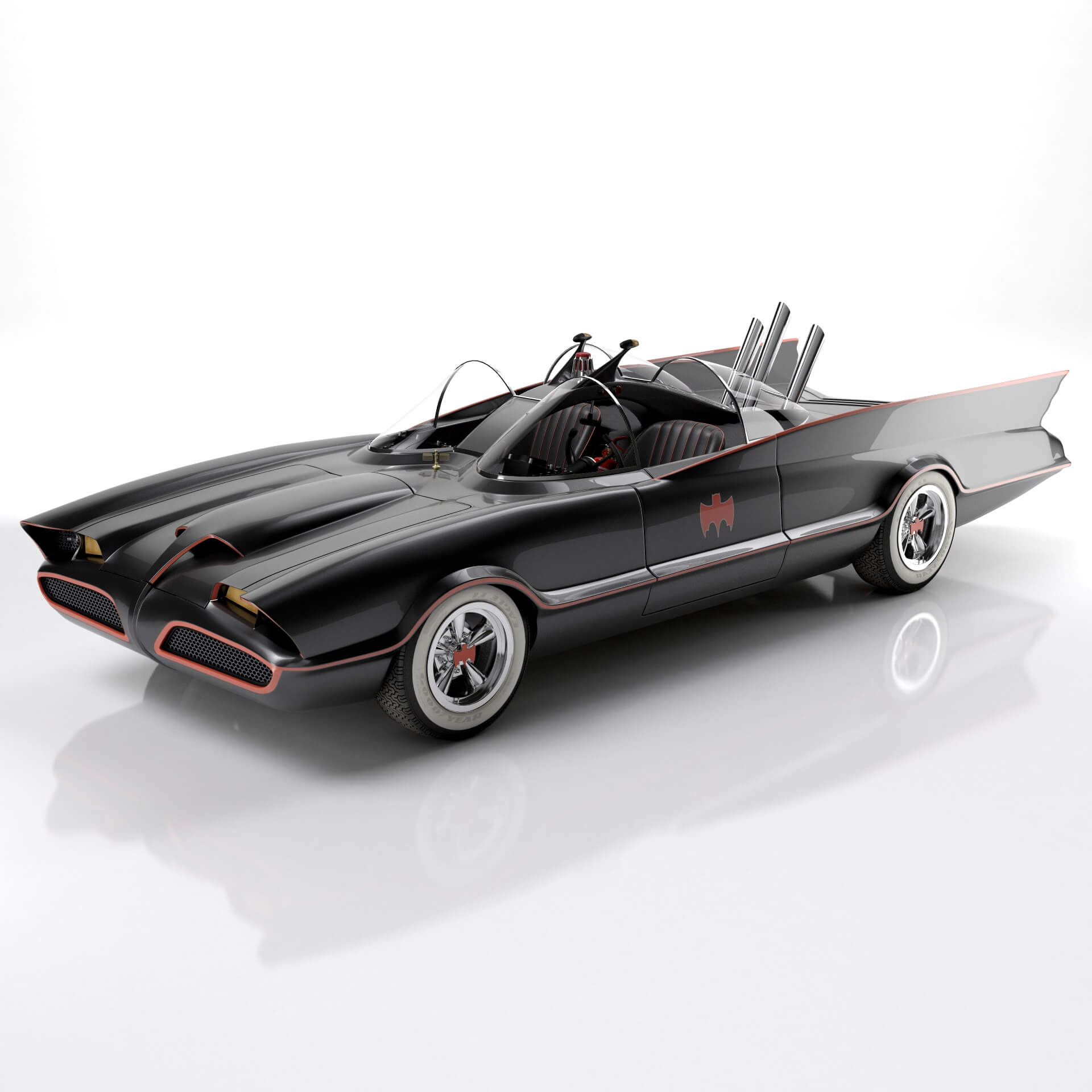 Batmobile 1966 - 3D Model by RenderBlade