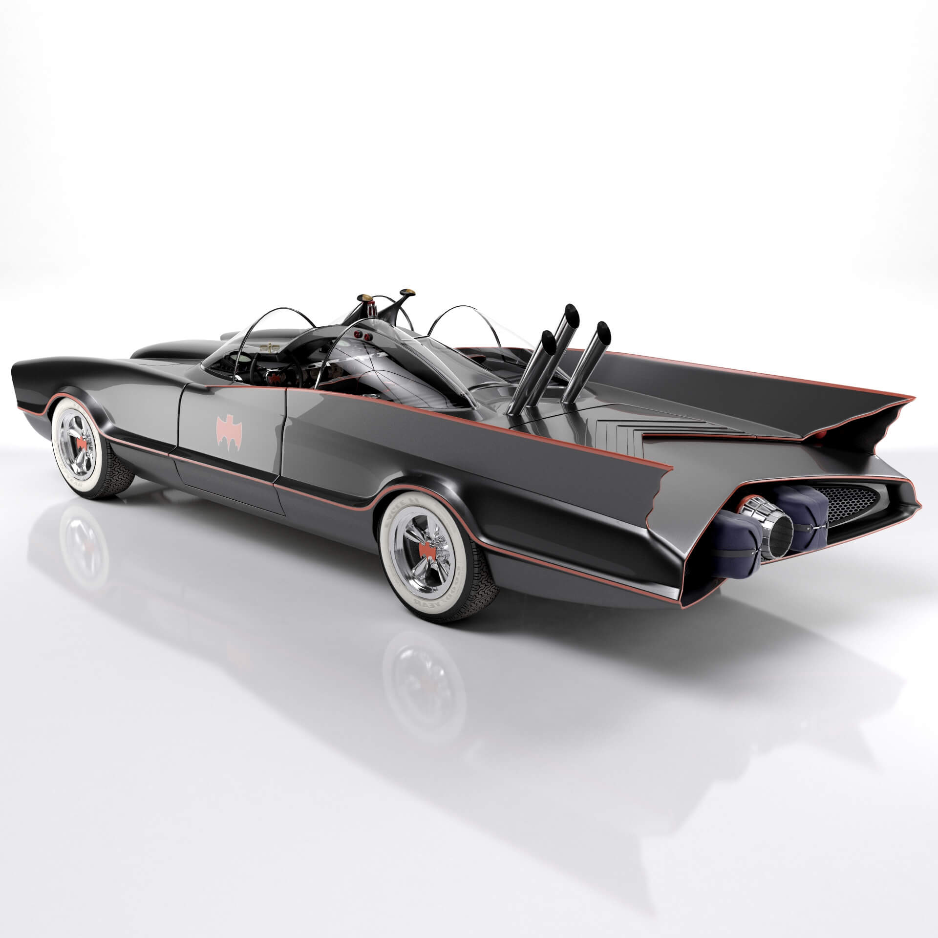 Batmobile 1966 - 3D Model by RenderBlade