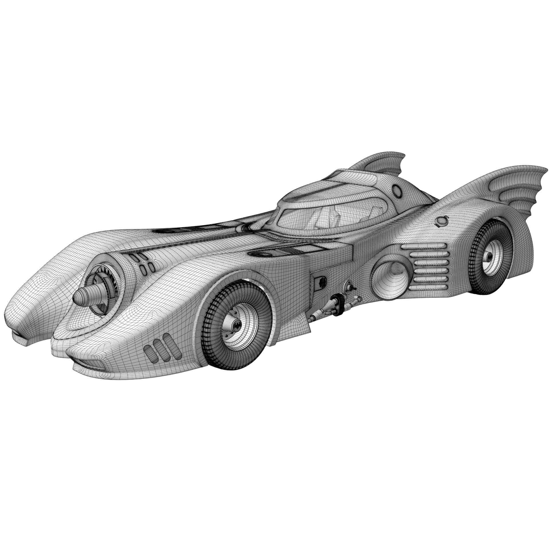 1989 Batmobile Blueprints