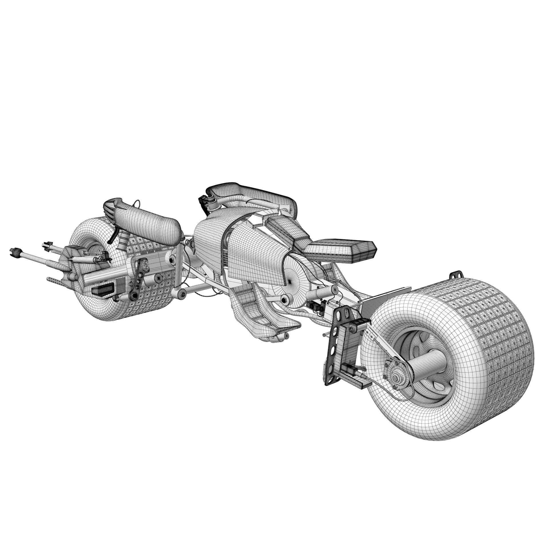 Batpod The Dark Knight - 3D Model by RenderBlade