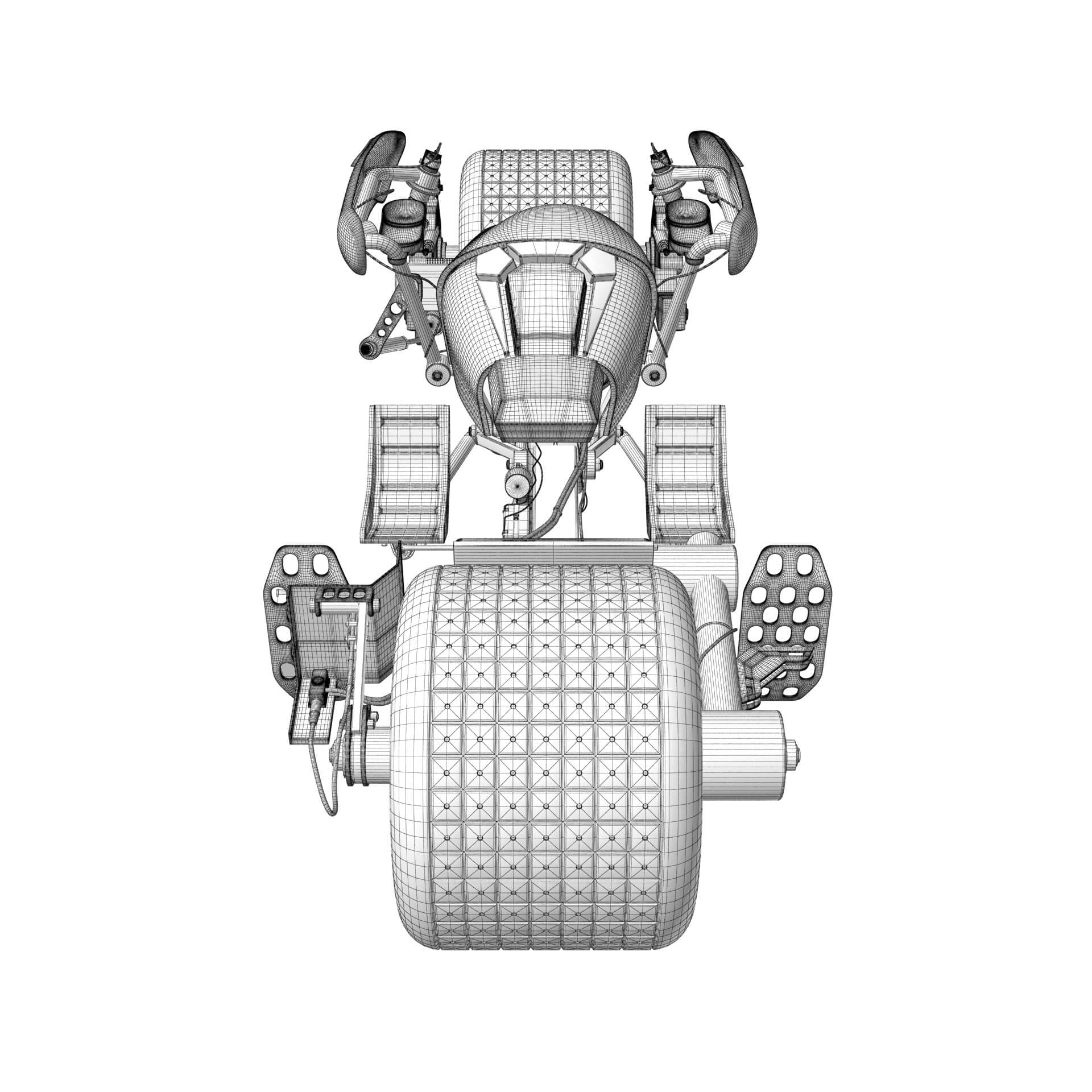 Batpod The Dark Knight - 3D Model by RenderBlade