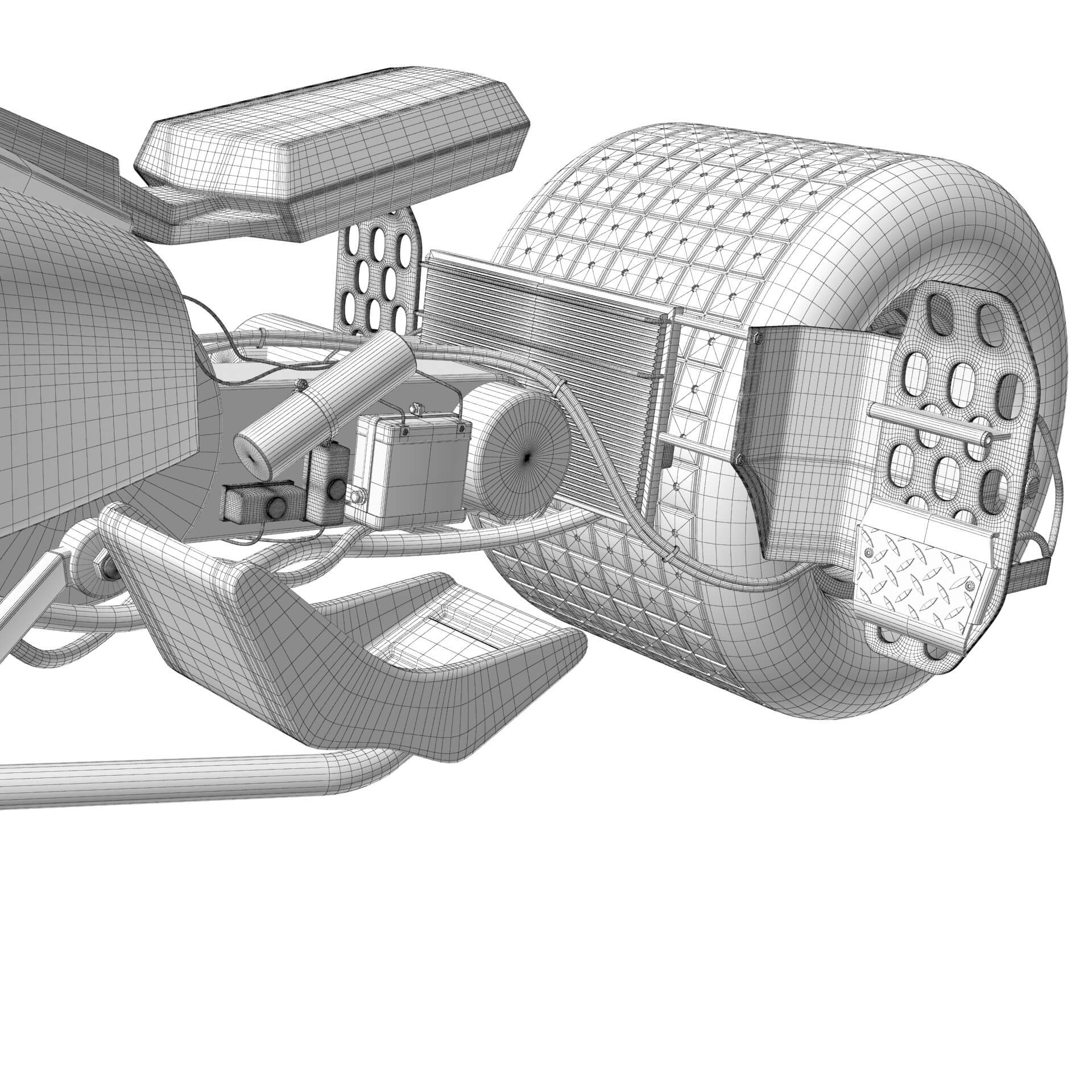 Batpod The Dark Knight - 3D Model by RenderBlade