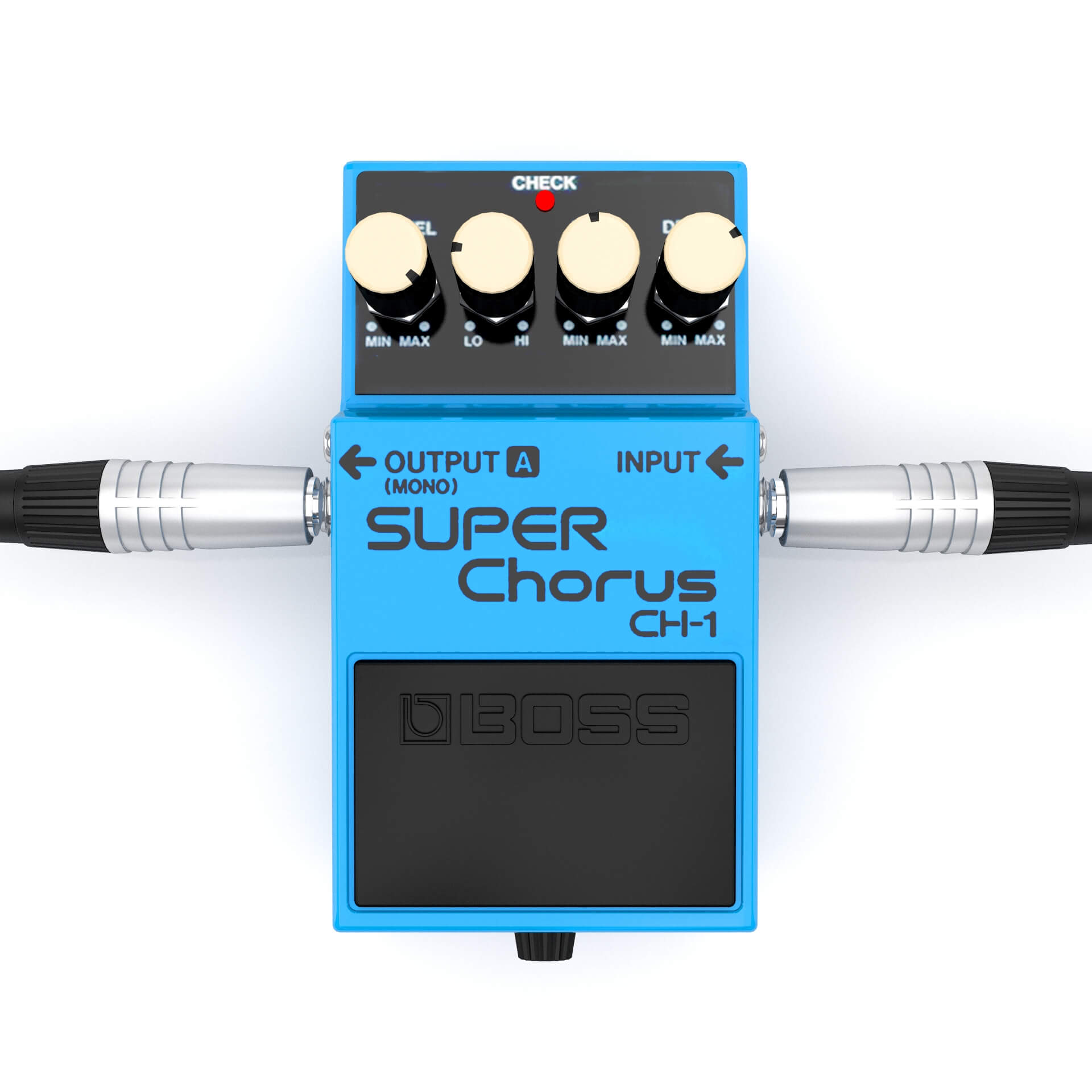 Boss Chorus CH-1 Guitar Effect Pedal 3D Model by RenderBlade