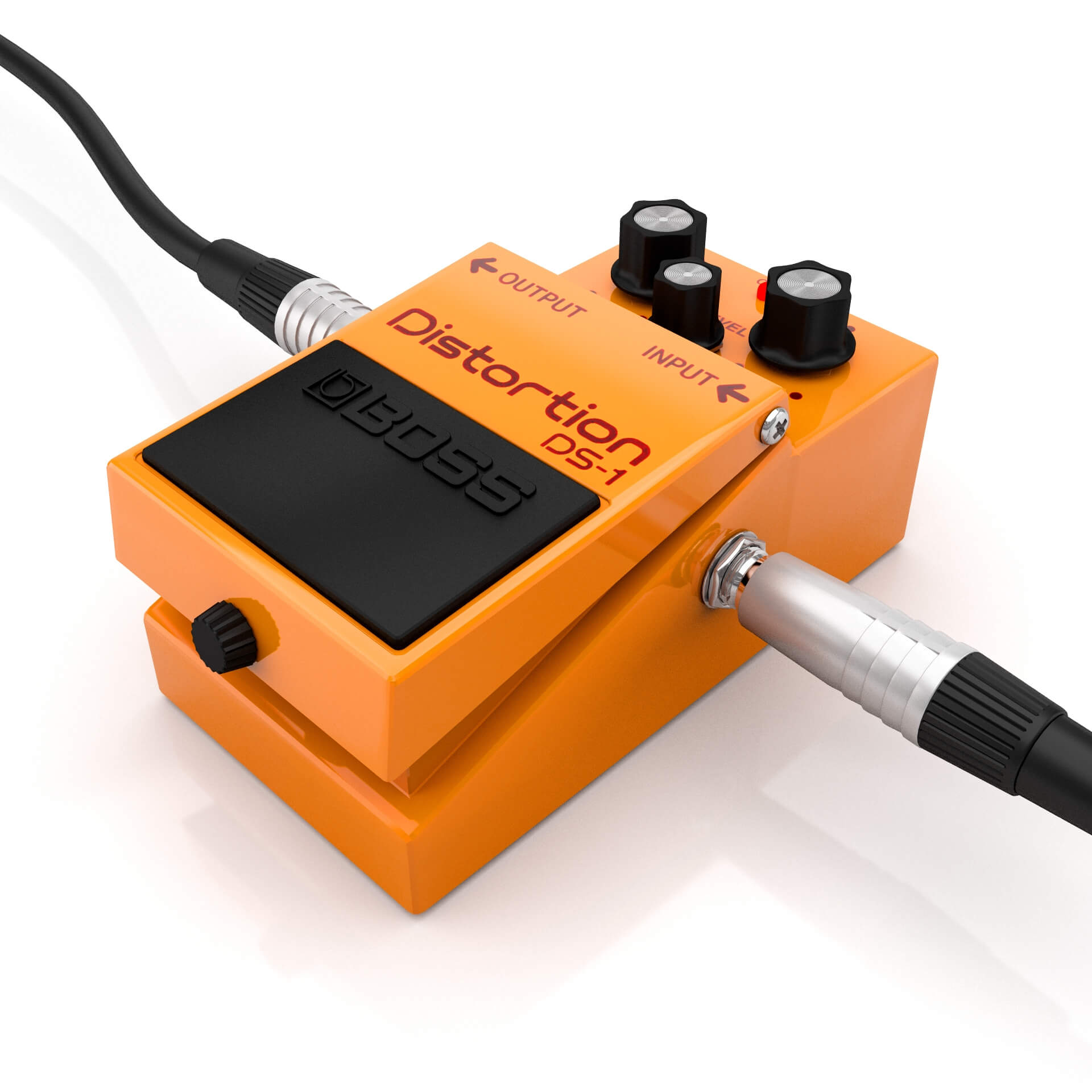 Boss Distortion DS-1 Guitar Effect Pedal 3D Model by RenderBlade
