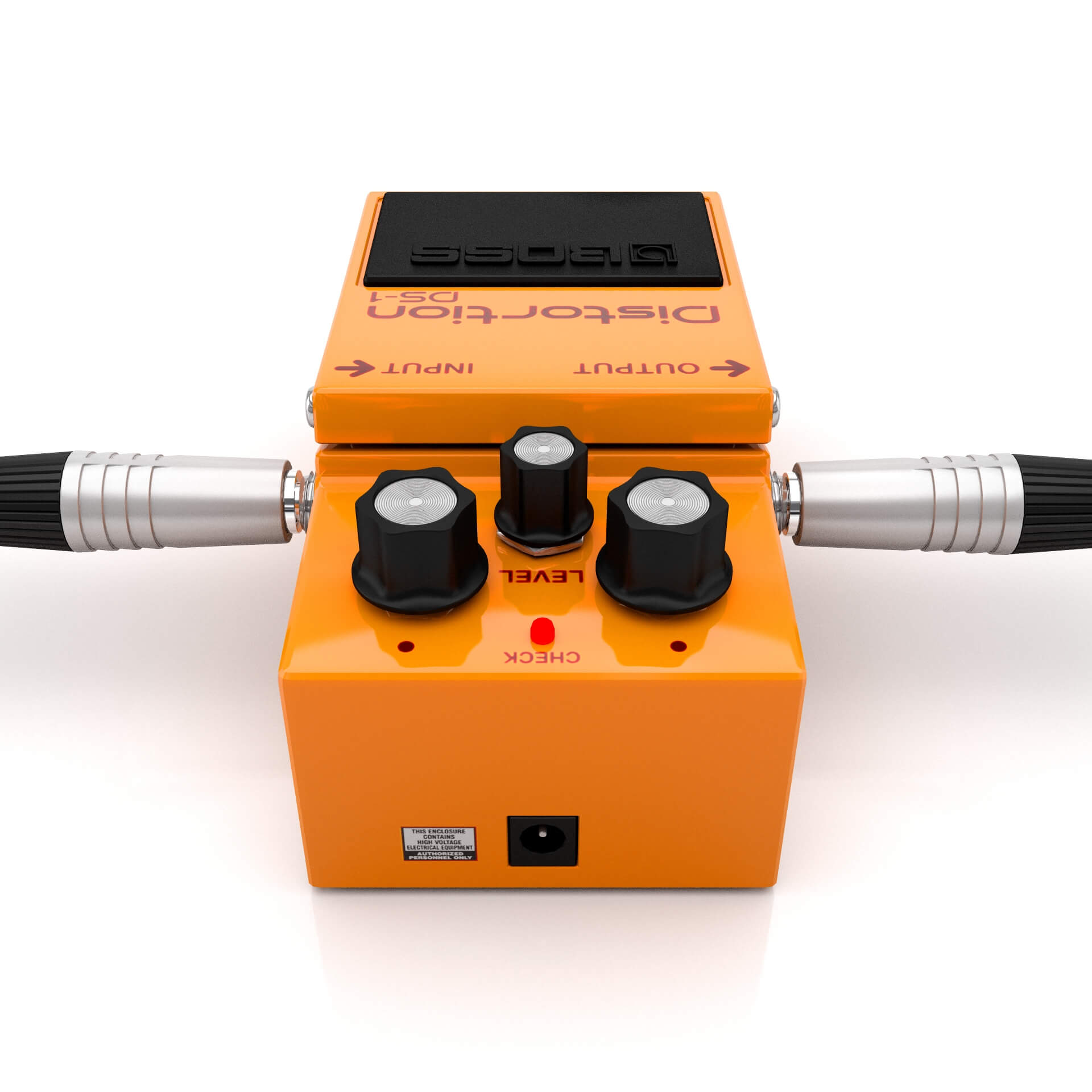 Boss Distortion DS-1 Guitar Effect Pedal 3D Model by RenderBlade