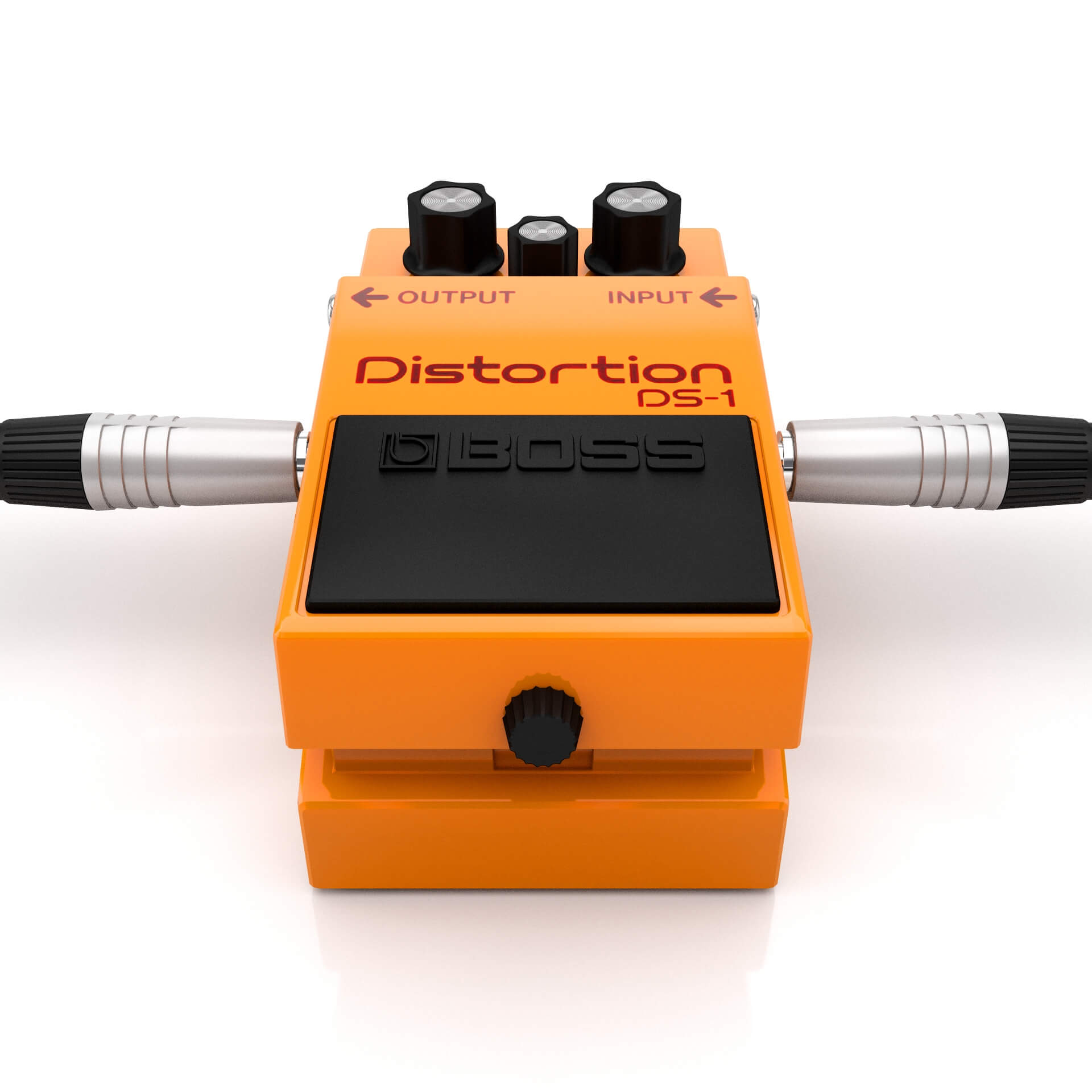 Boss Distortion DS-1 Guitar Effect Pedal 3D Model by RenderBlade