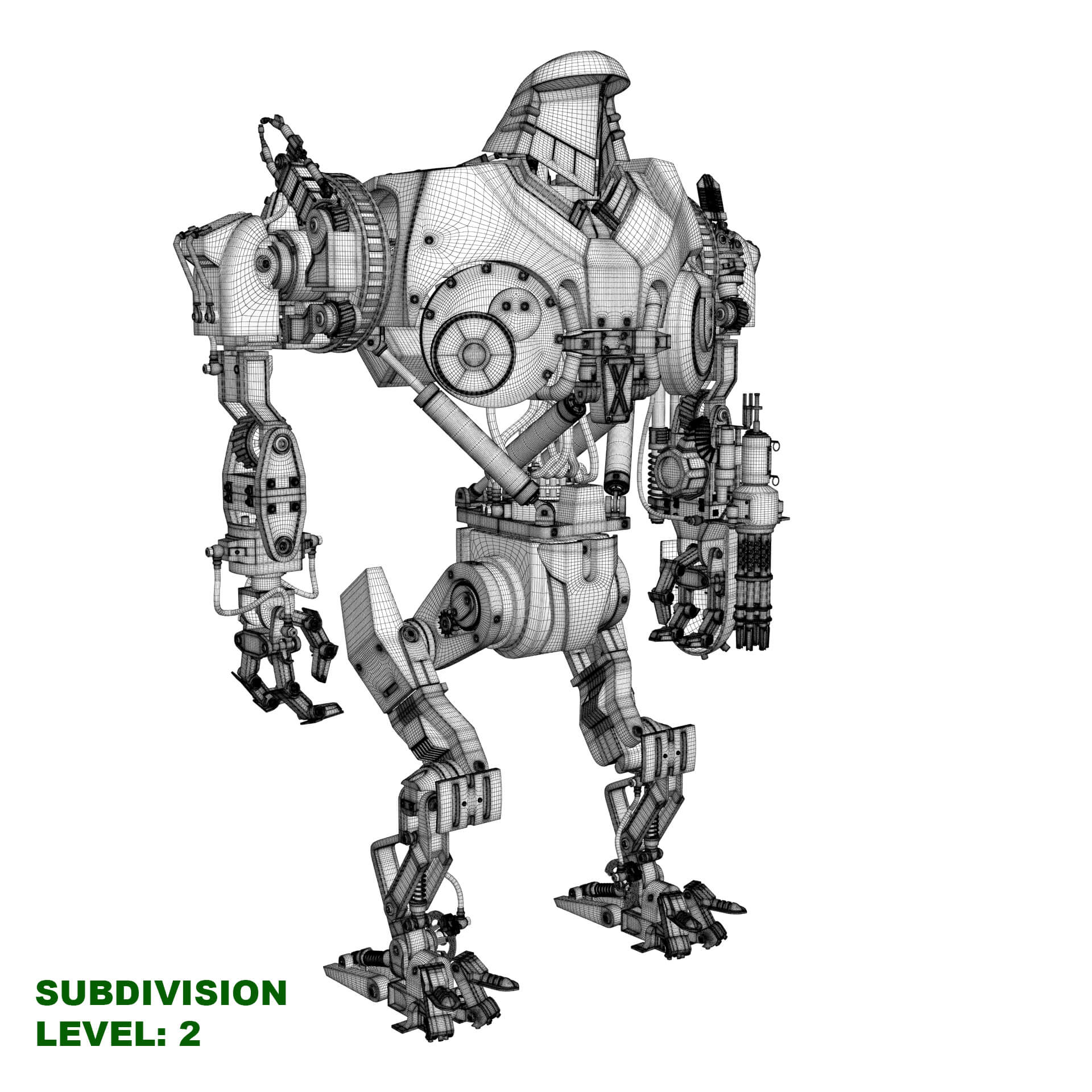 Cain RoboCop 2 Movie 1990 - 3D Model by RenderBlade