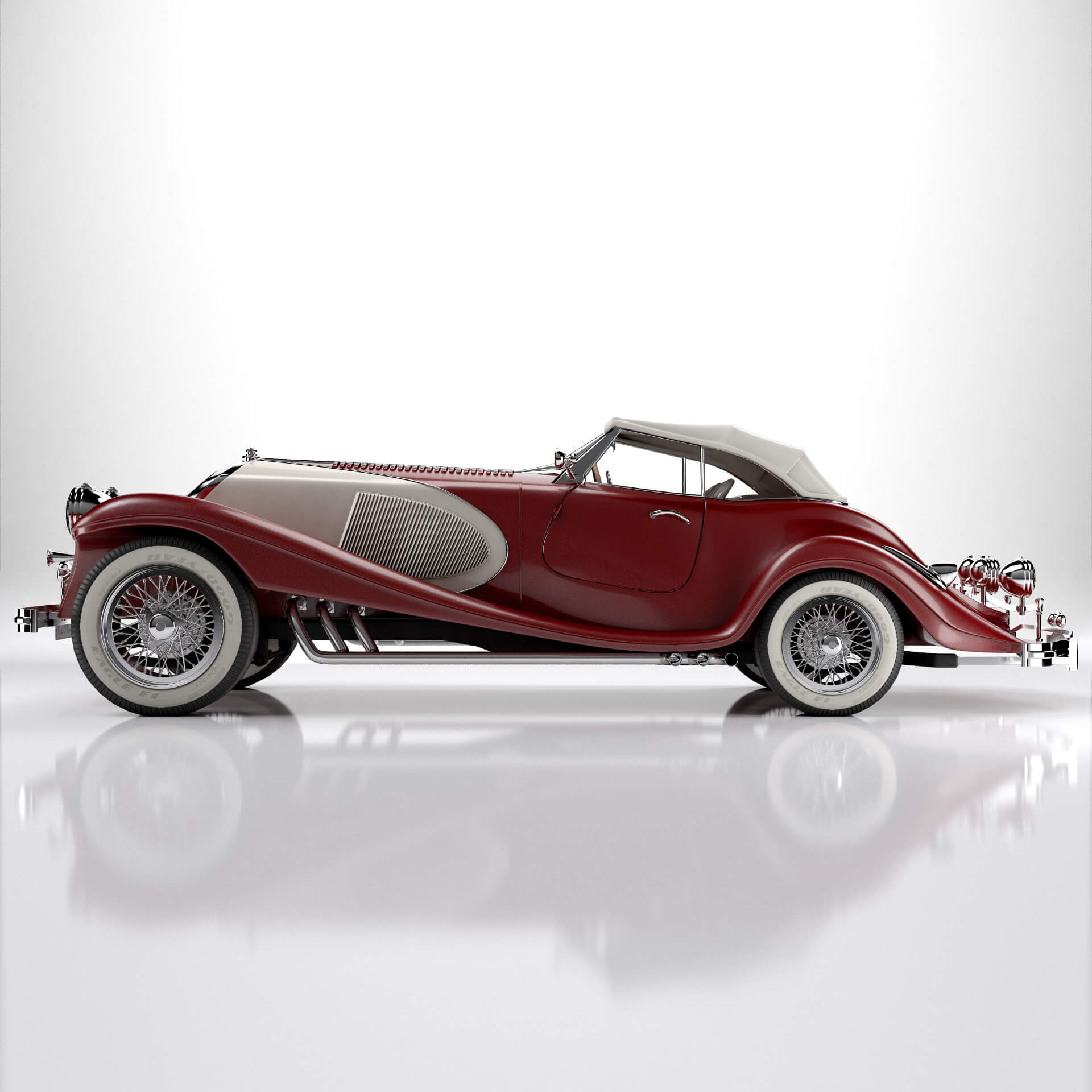 Classic Old Car - 3D Model by RenderBlade