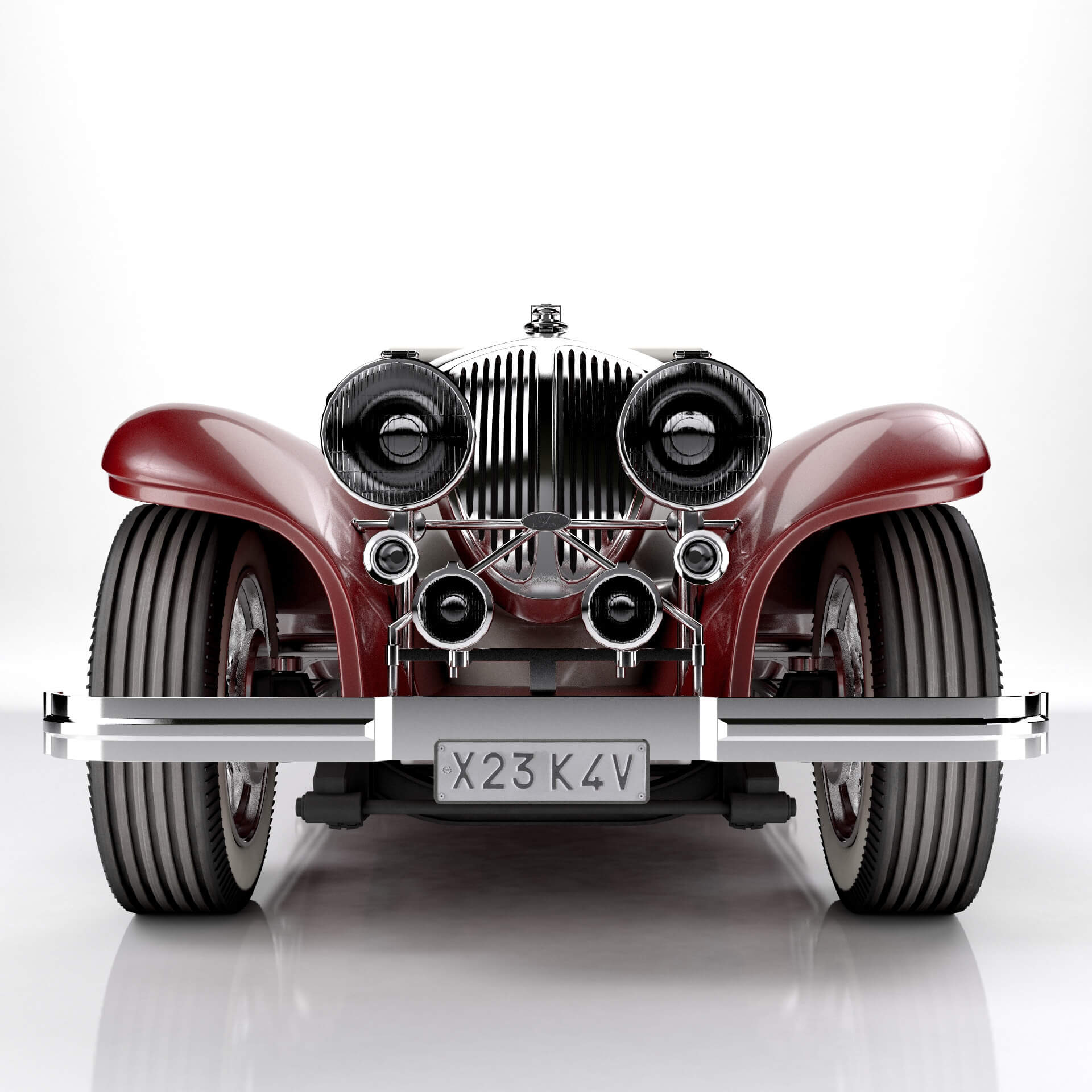 Classic Old Car - 3D Model by RenderBlade