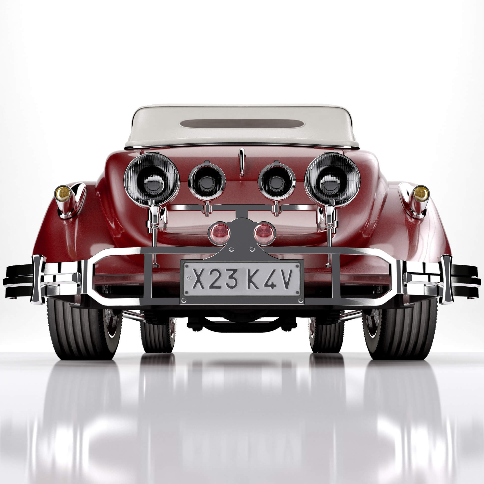 Classic Old Car - 3D Model by RenderBlade