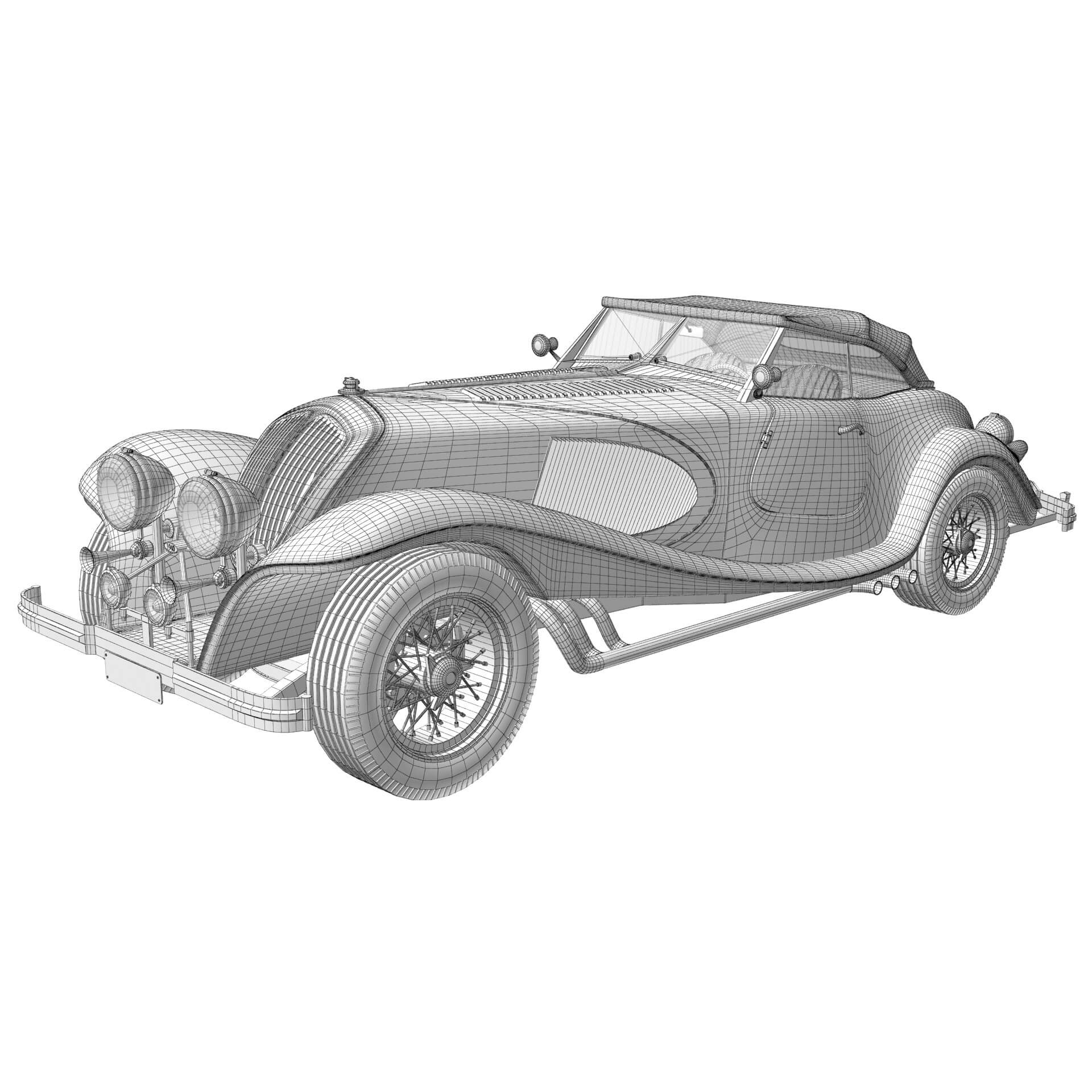 Classic Old Car 3D Model By RenderBlade classic-old-car-3d-model-by-renderblade