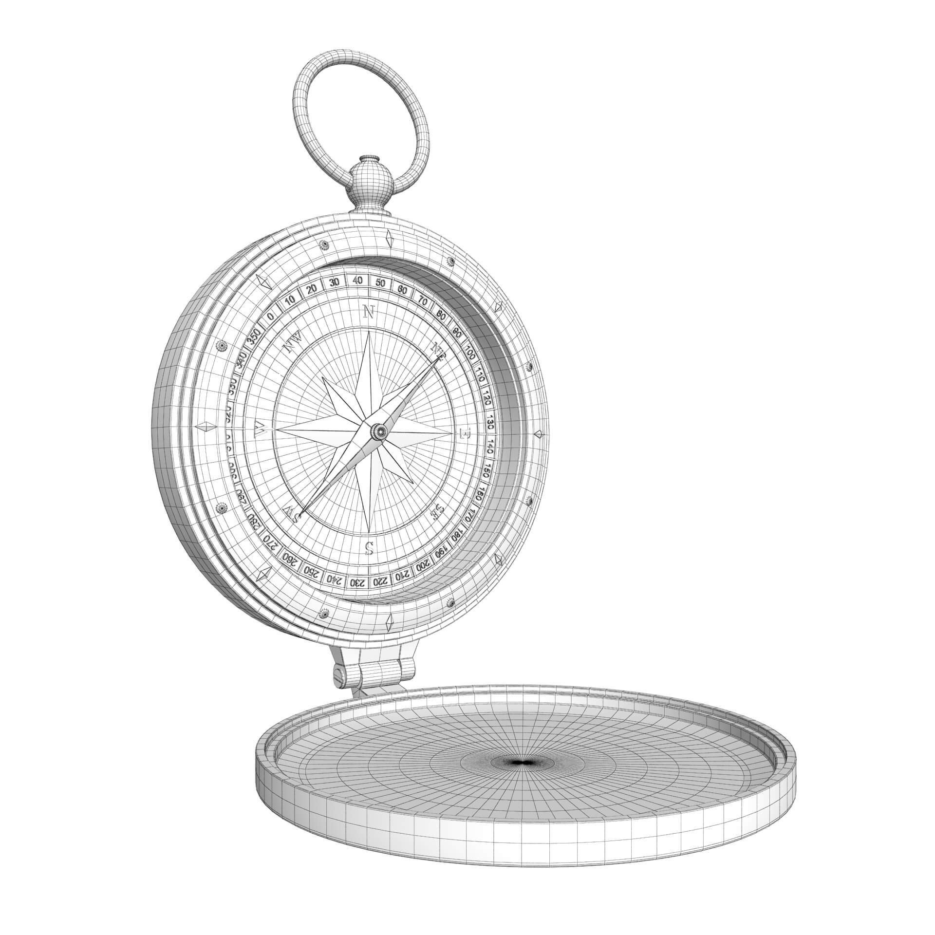 Navigation compass - 3D Model by RenderBlade