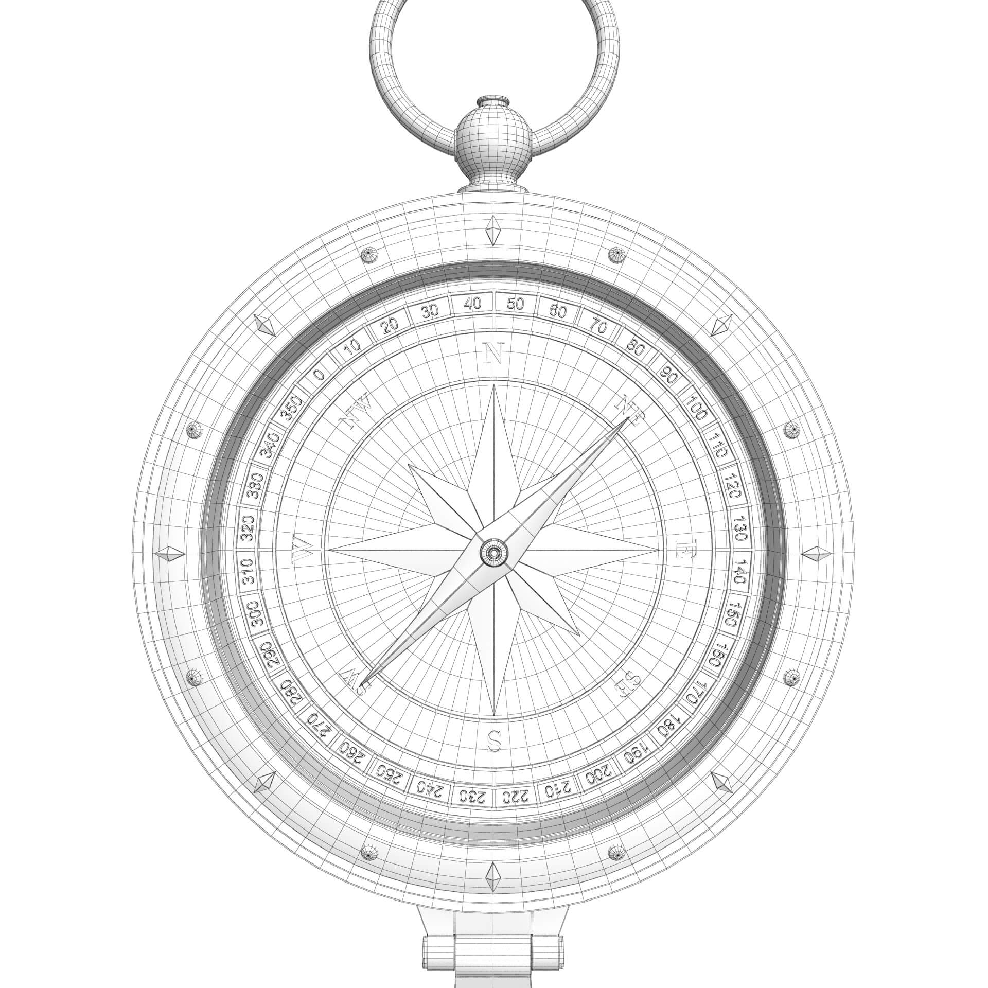 Navigation compass - 3D Model by RenderBlade