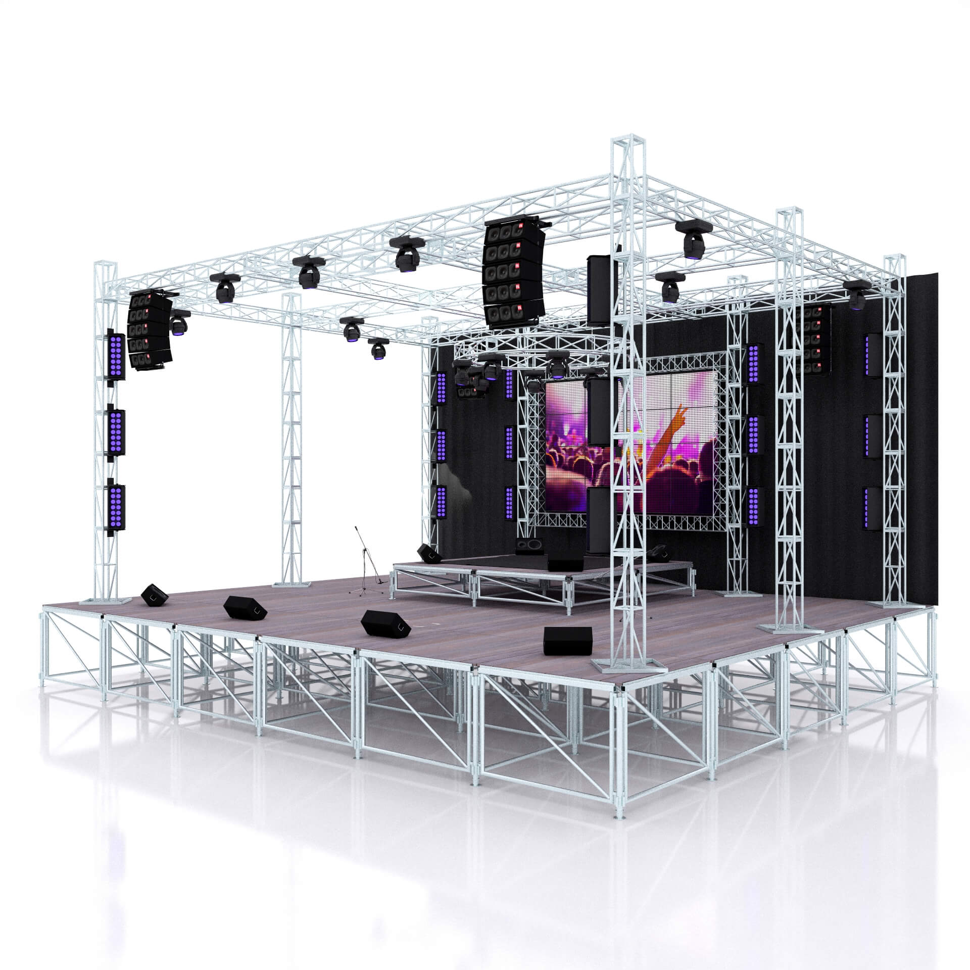 Concert Music Stage - 3D Model by RenderBlade