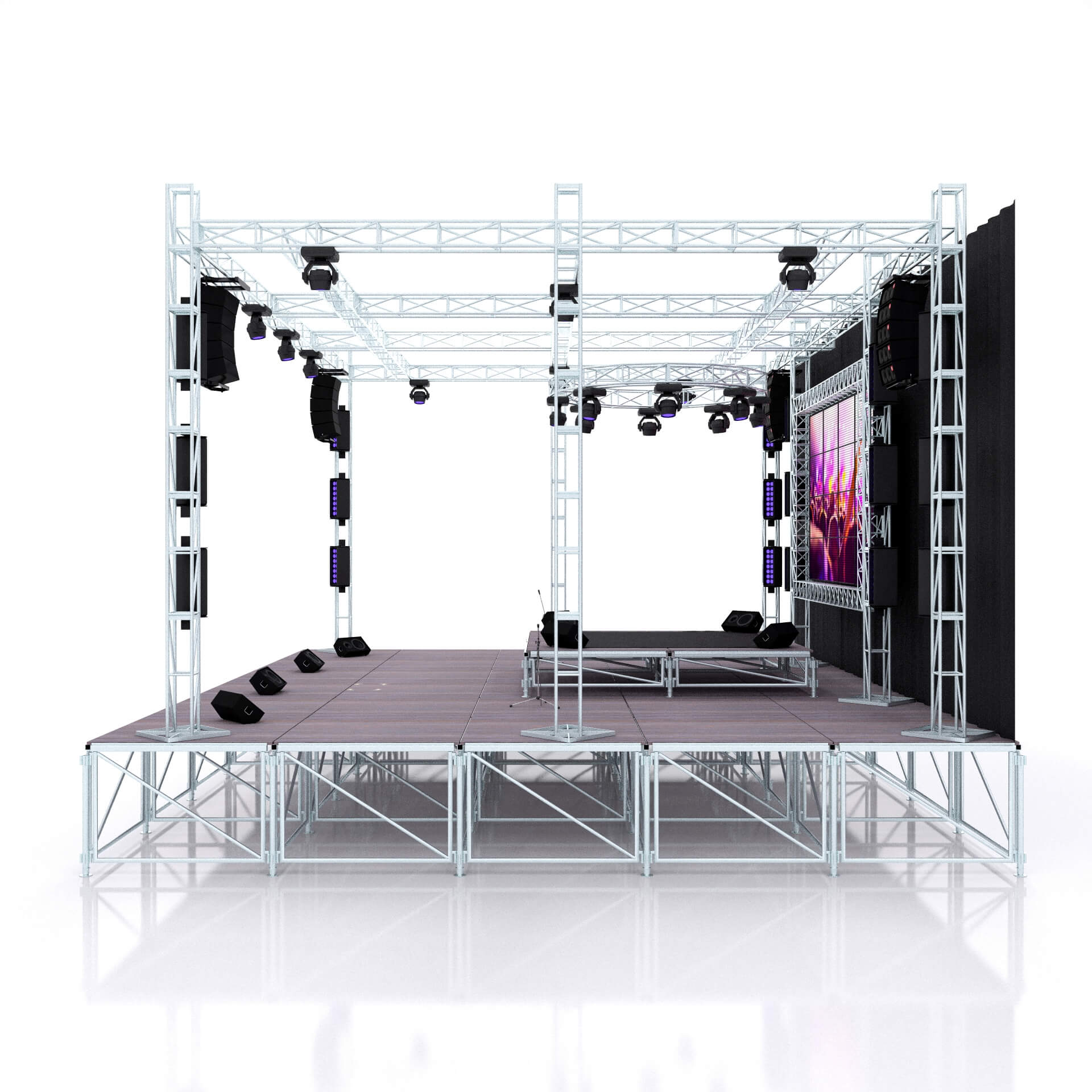Concert Music Stage - 3D Model by RenderBlade