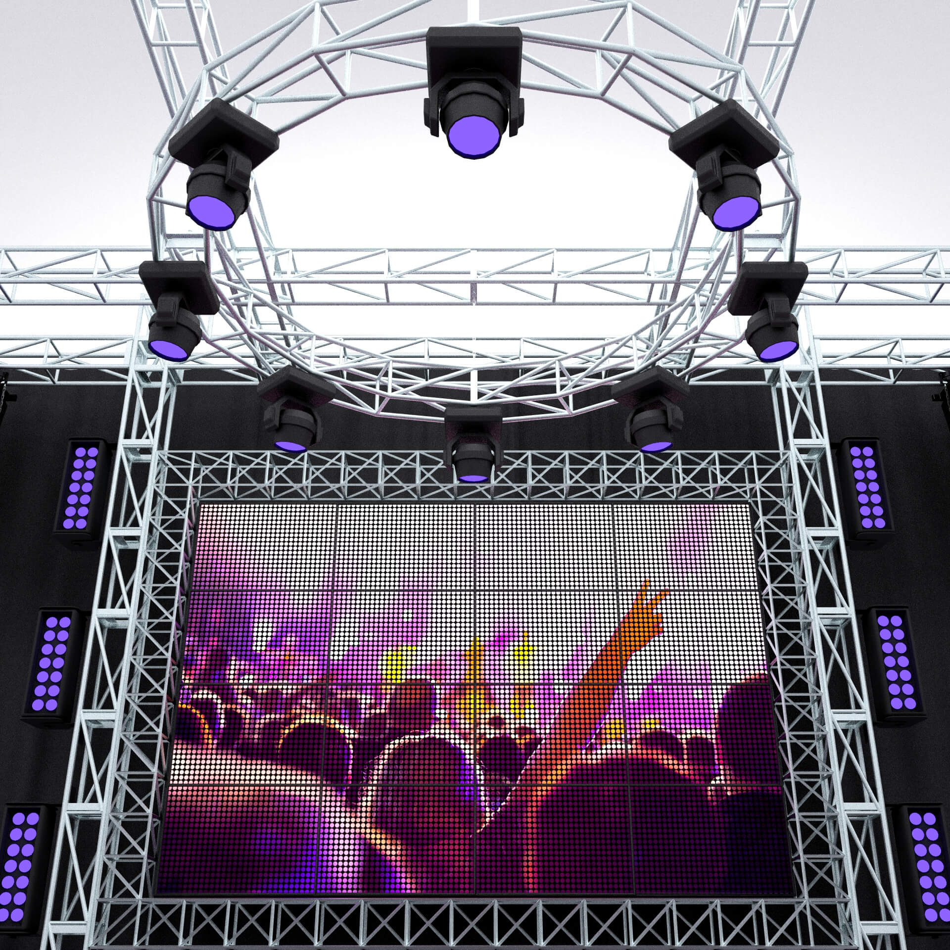 Concert Music Stage - 3D Model by RenderBlade