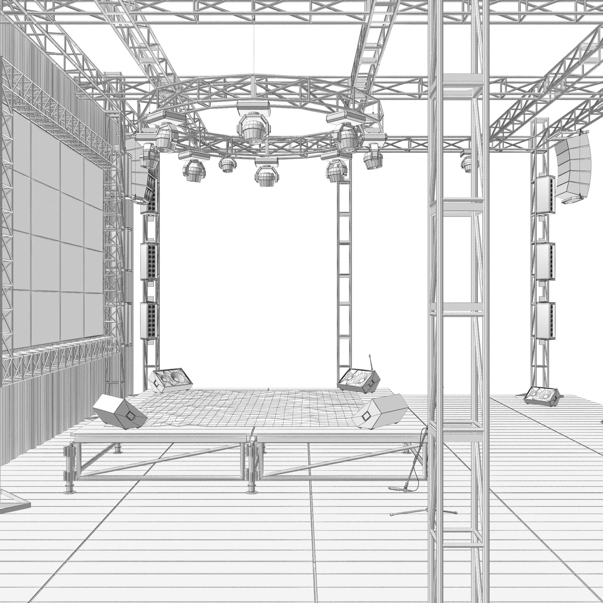 Concert Music Stage - 3D Model by RenderBlade