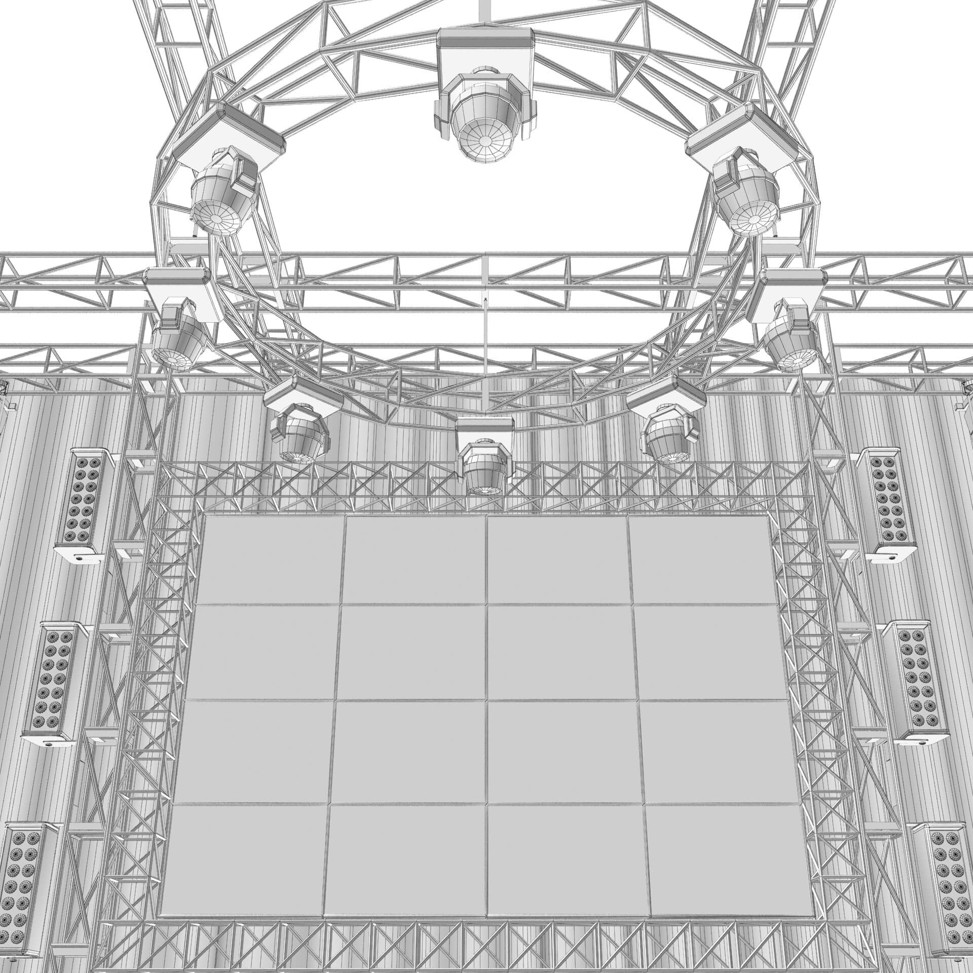 Concert Music Stage - 3D Model by RenderBlade