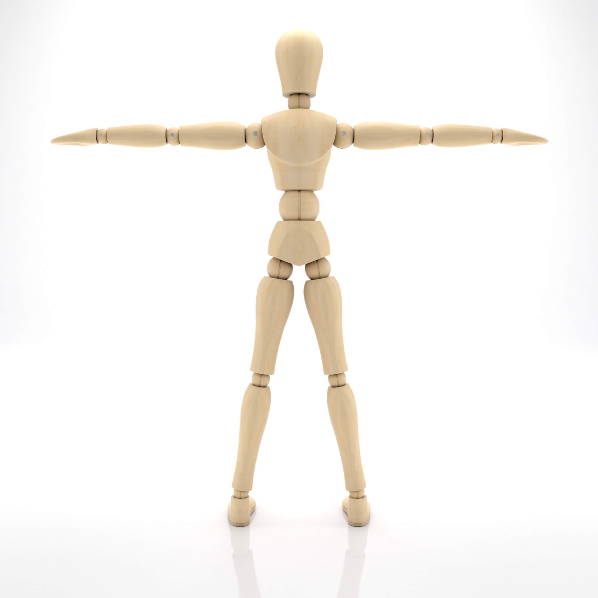 Dummy Wooden Mannequin - 3D Model by RenderBlade