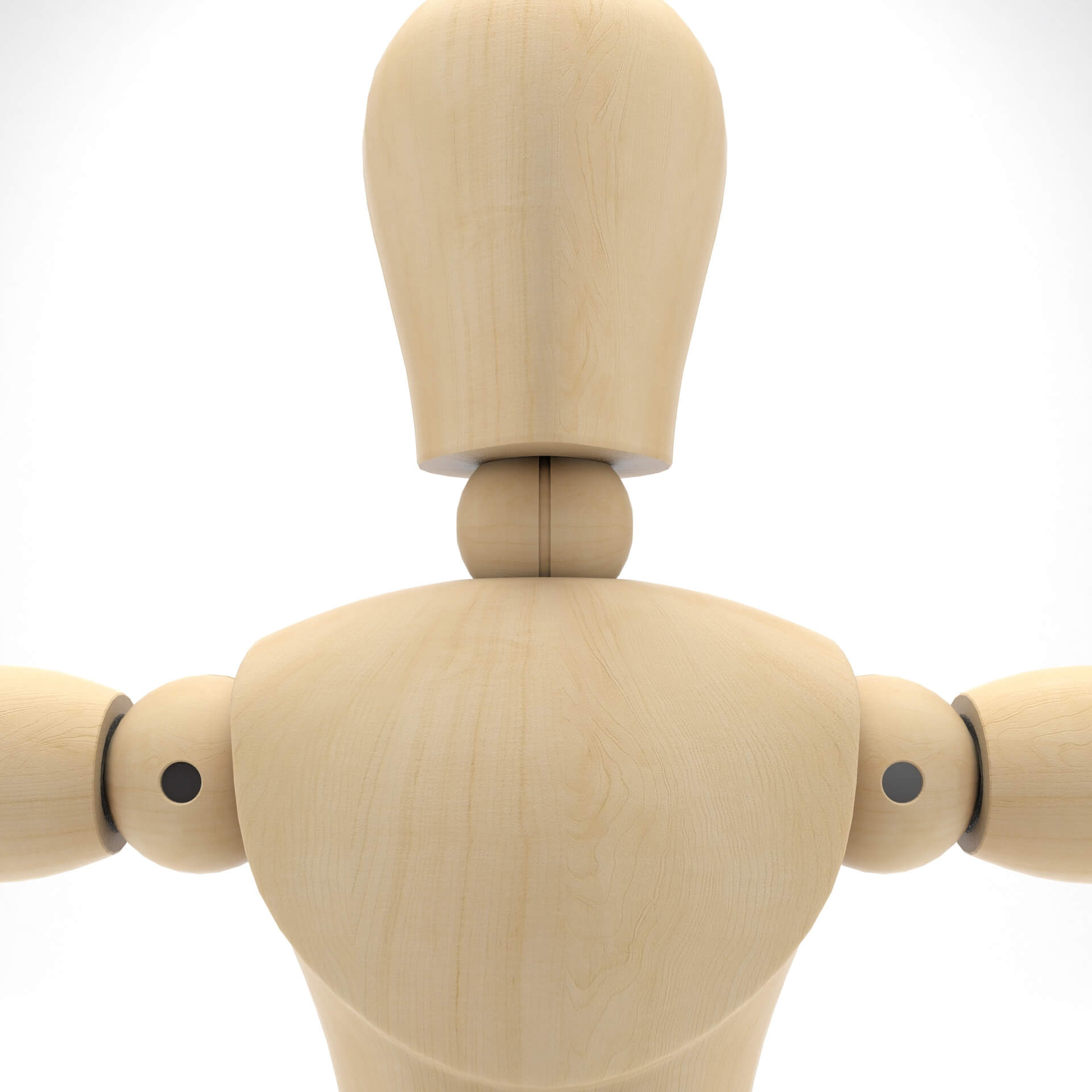 Dummy Wooden Mannequin - 3D Model by RenderBlade
